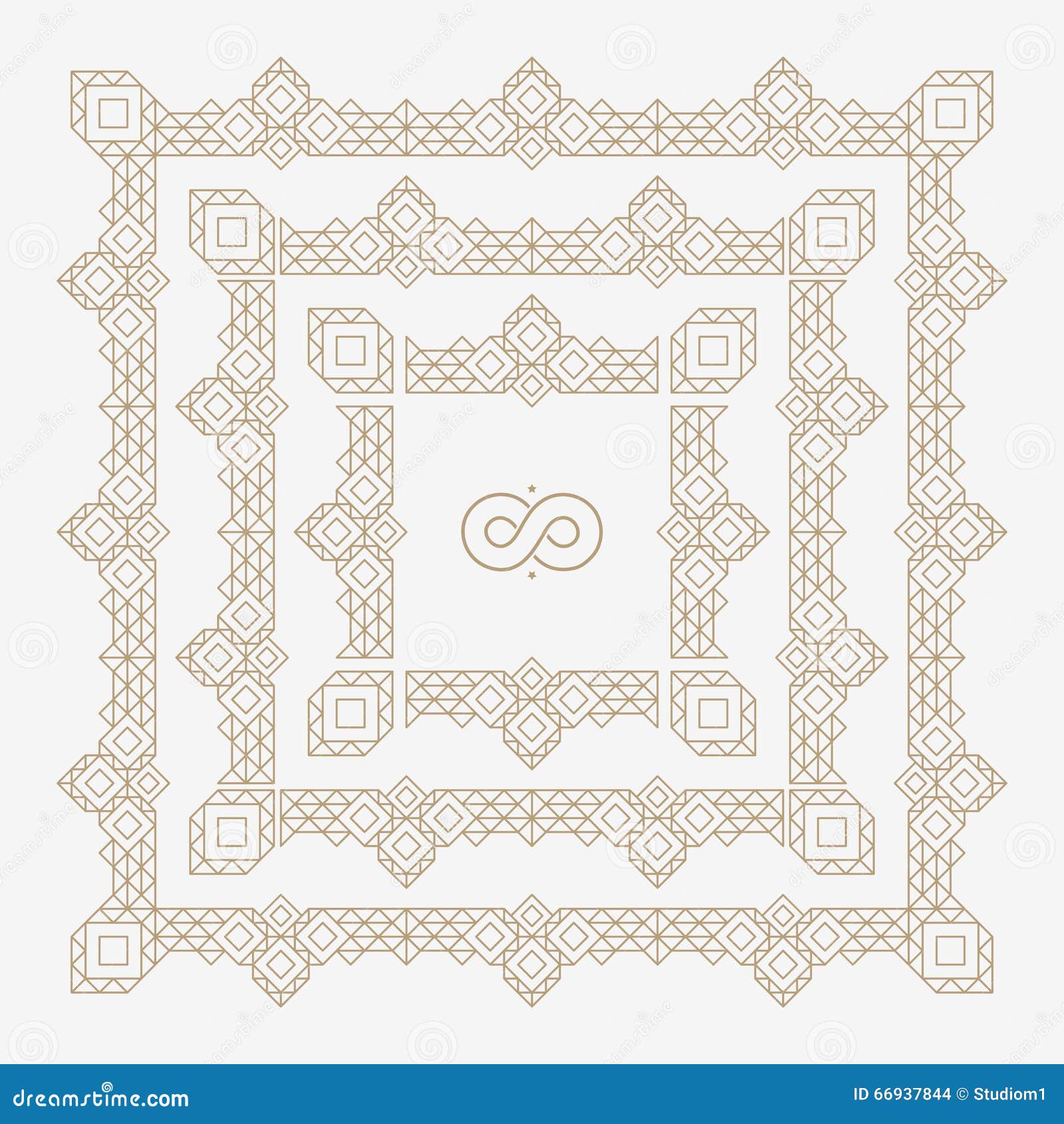 Vector Border. Seamless Pattern. Decorative Element for Design ...