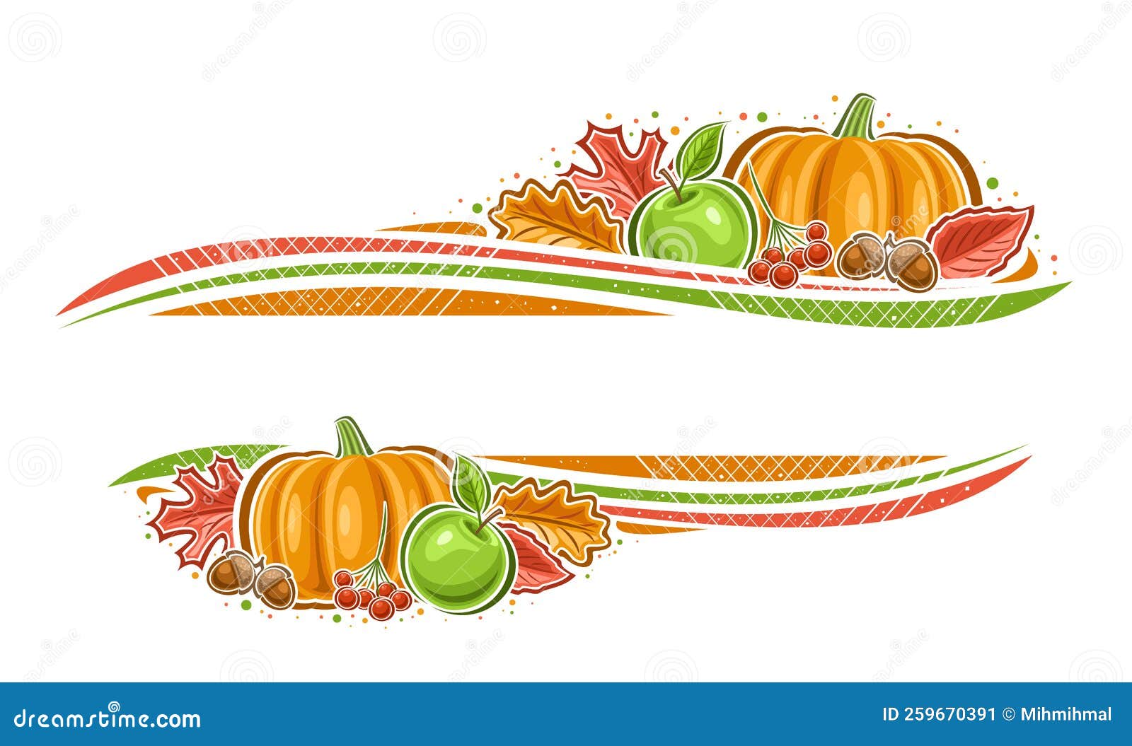 Vector Border for Thanksgiving Day Stock Vector - Illustration of ...
