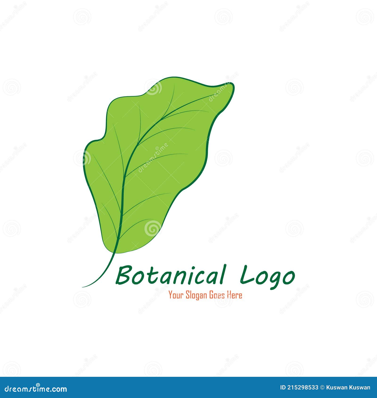 Vector Botanical Logo Design, Editable File in Eps.10 Stock Vector ...