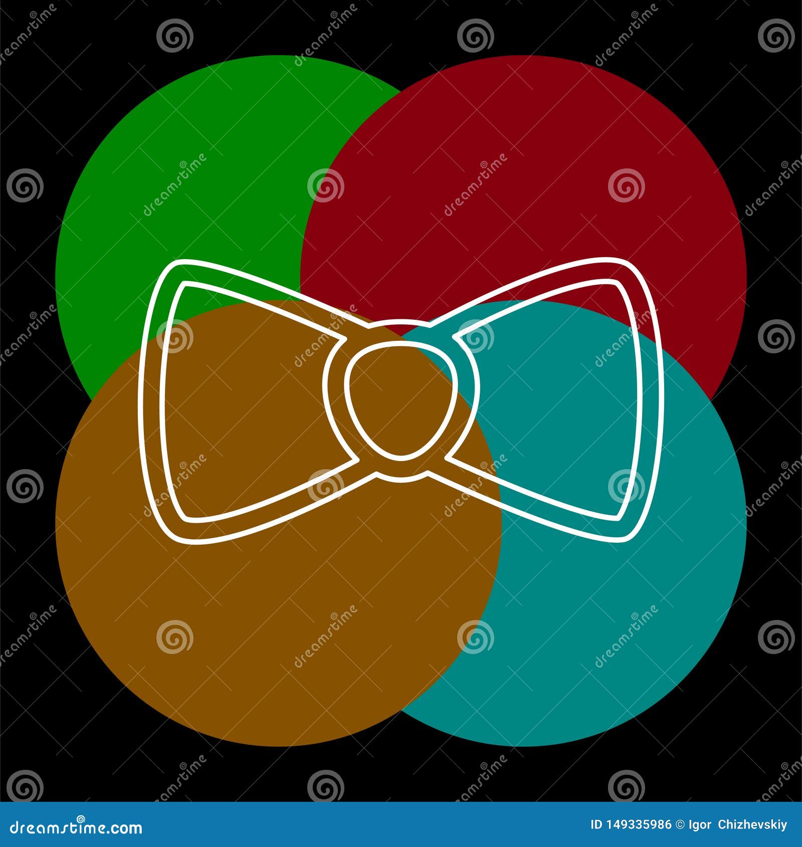 Vector Bow Illustration Icon Stock Vector - Illustration of isolated ...