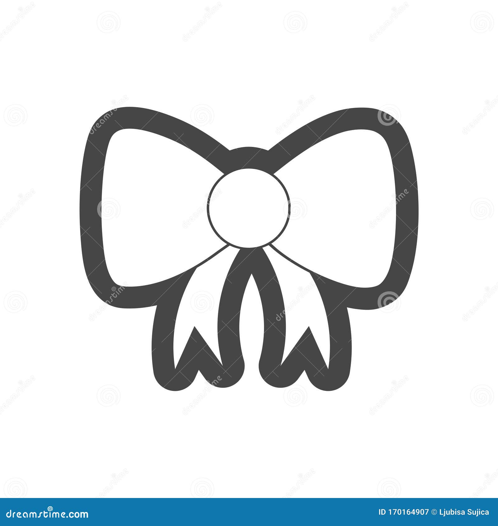 Vector Bow-pictogram vector illustratie. Illustration of ontwerp ...