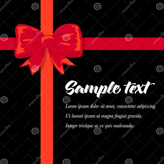 Vector bow with text stock illustration. Illustration of paper - 90820141
