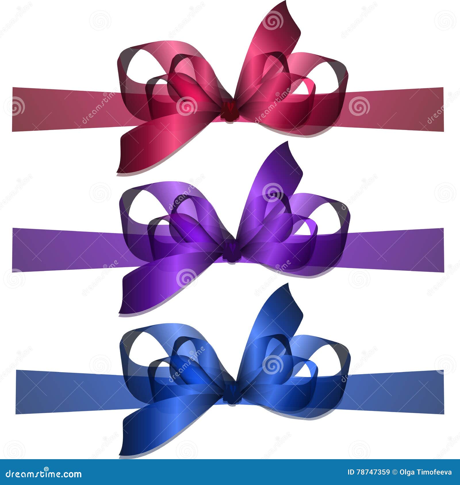 Bowknot Ribbon Stock Illustrations – 1,580 Bowknot Ribbon Stock ...