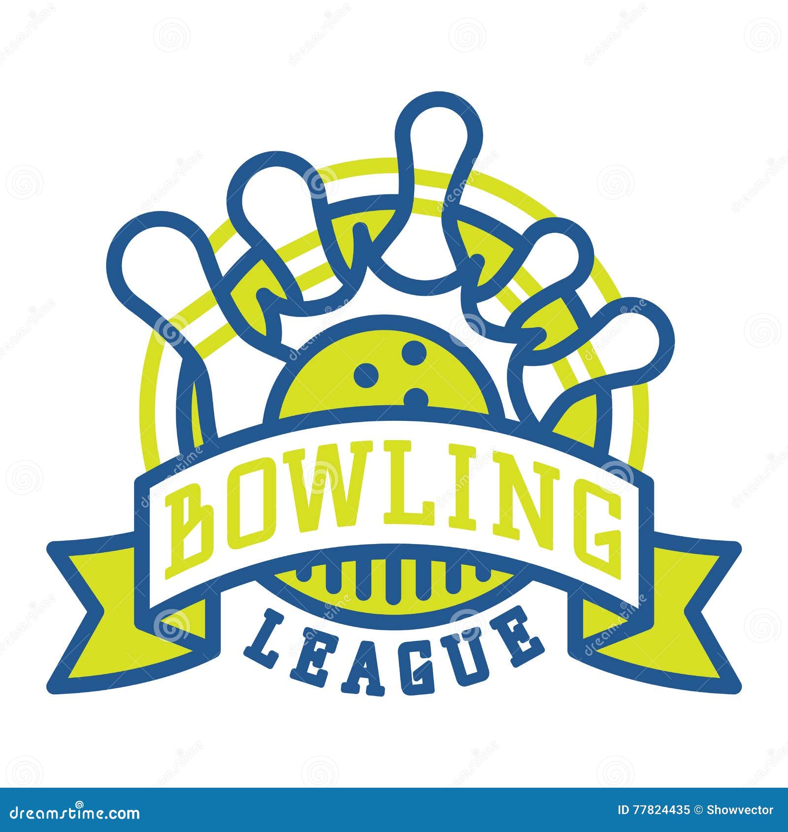 Vector Set Of Bowling Logos, Bowling Logo Emblems And Bowling Logo ... Vector Set Of Bowling Logos, Bowling Logo Emblems And Bowling Logo ...