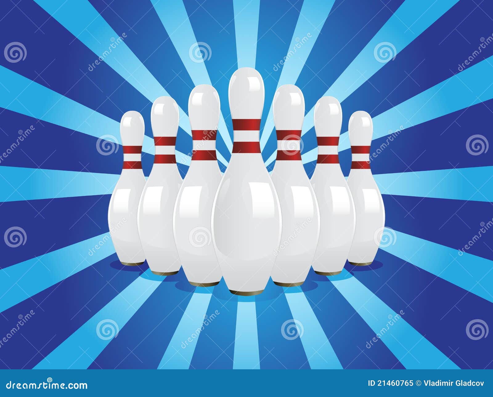 Vector bowling pins stock vector. Illustration of leisure - 21460765