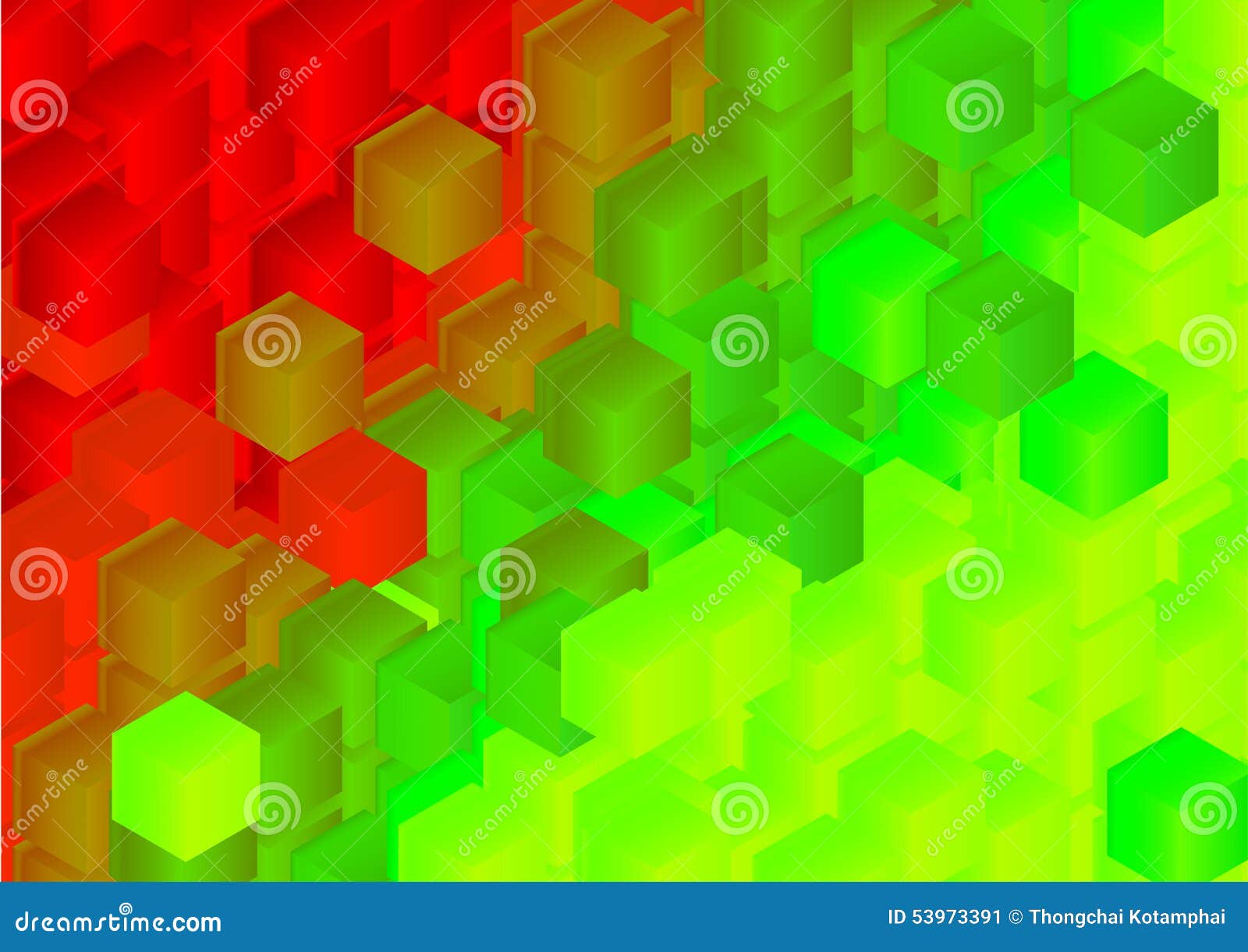 Vector Box Square Background Green Red Stock Vector - Illustration of ...