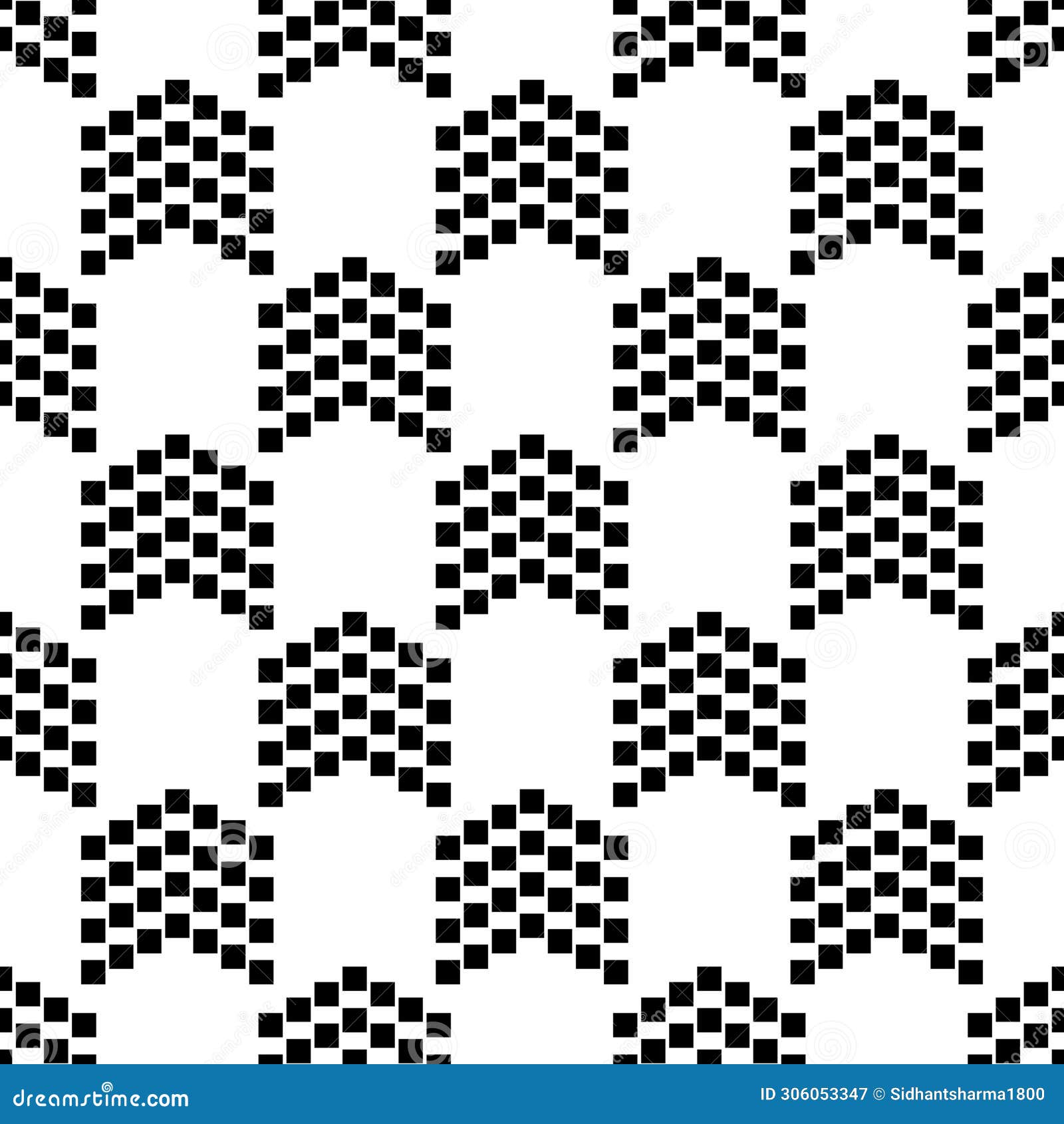 Vector Boxes Pattern Repeated Design on White Background Vector ...