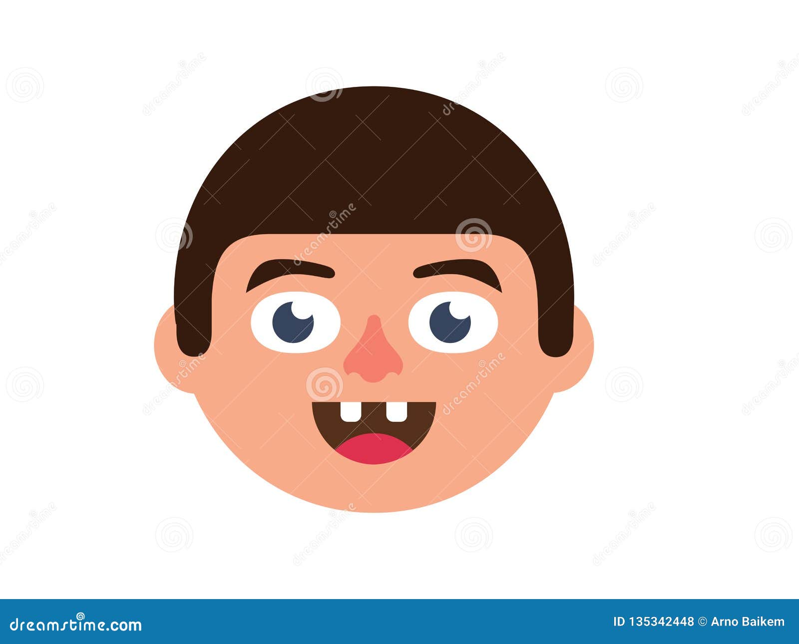 Vector Boy Broken Teeth On A Pink Background Royalty-Free Stock Image ...