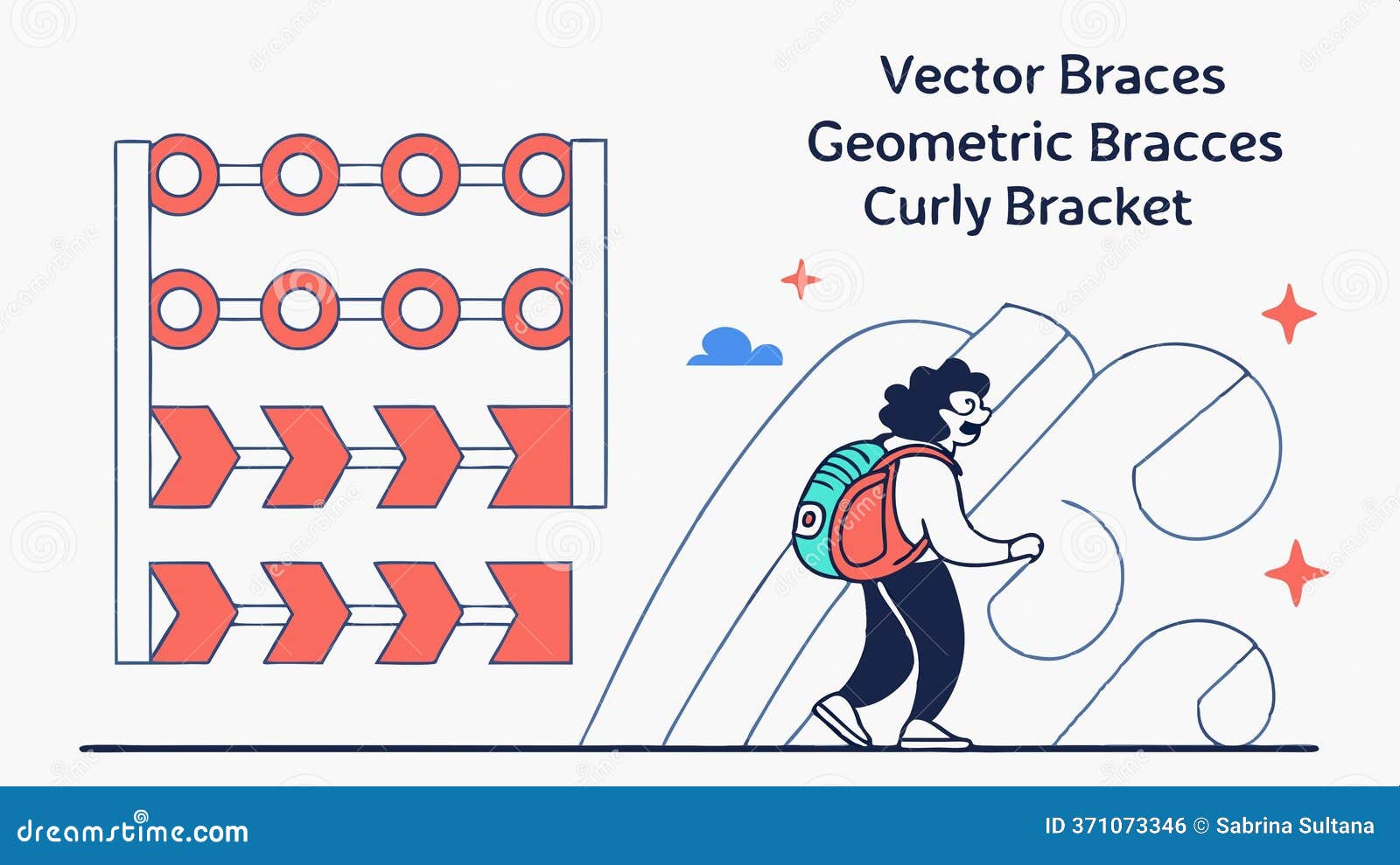 Curly Brackets Punctuation Mark Cartoon Vector | CartoonDealer.com ...