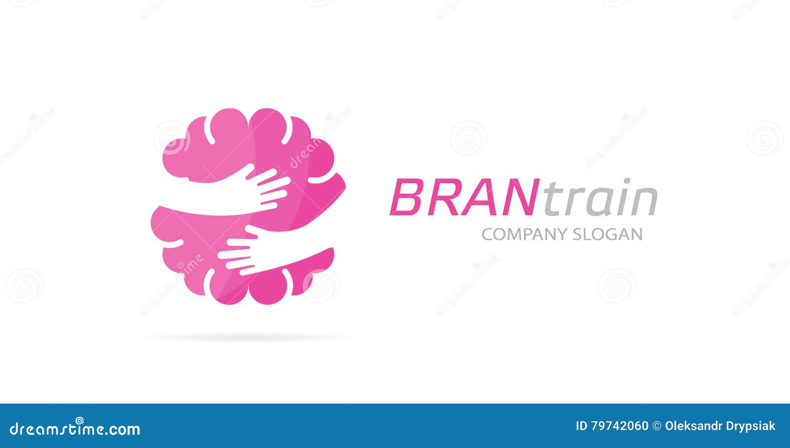 Vector Brain and Hands Logo Combination. Education and Embrace Symbol ...