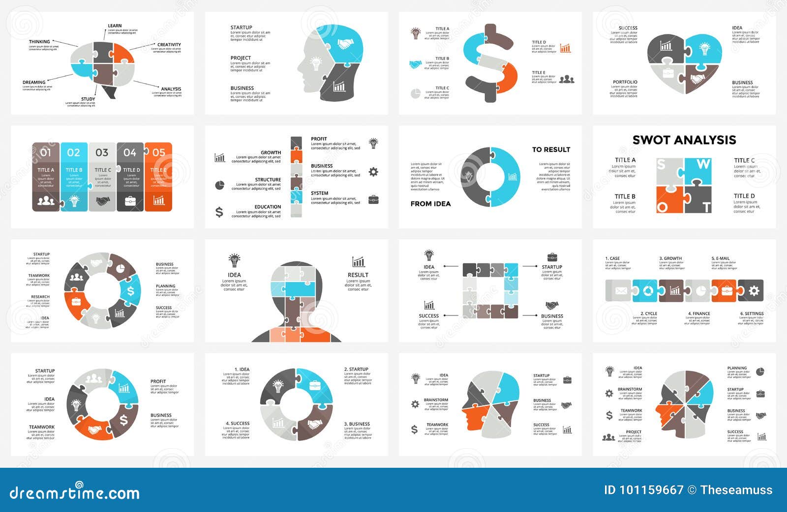 Vector Brain Infographic. Template For Human Head Diagram, Knowledge ...