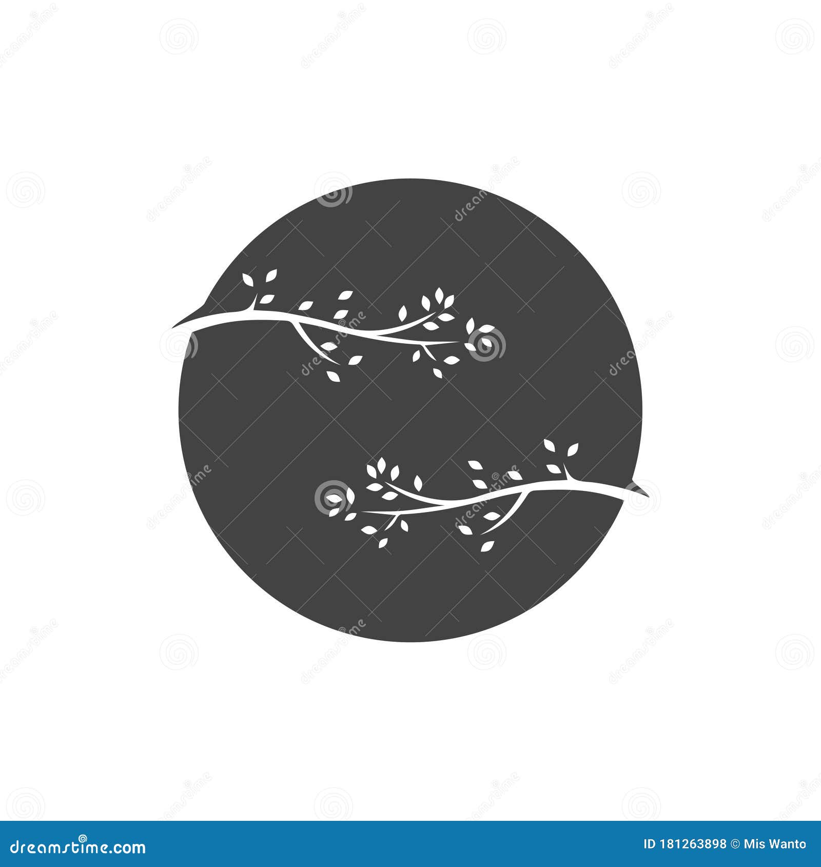 Vector Branch , Hand Drawn Illustration of Tree Branch Design Template ...