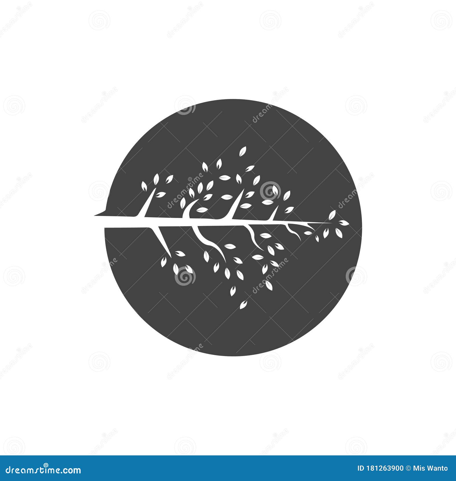 Vector Branch , Hand Drawn Illustration of Tree Branch Design Template ...