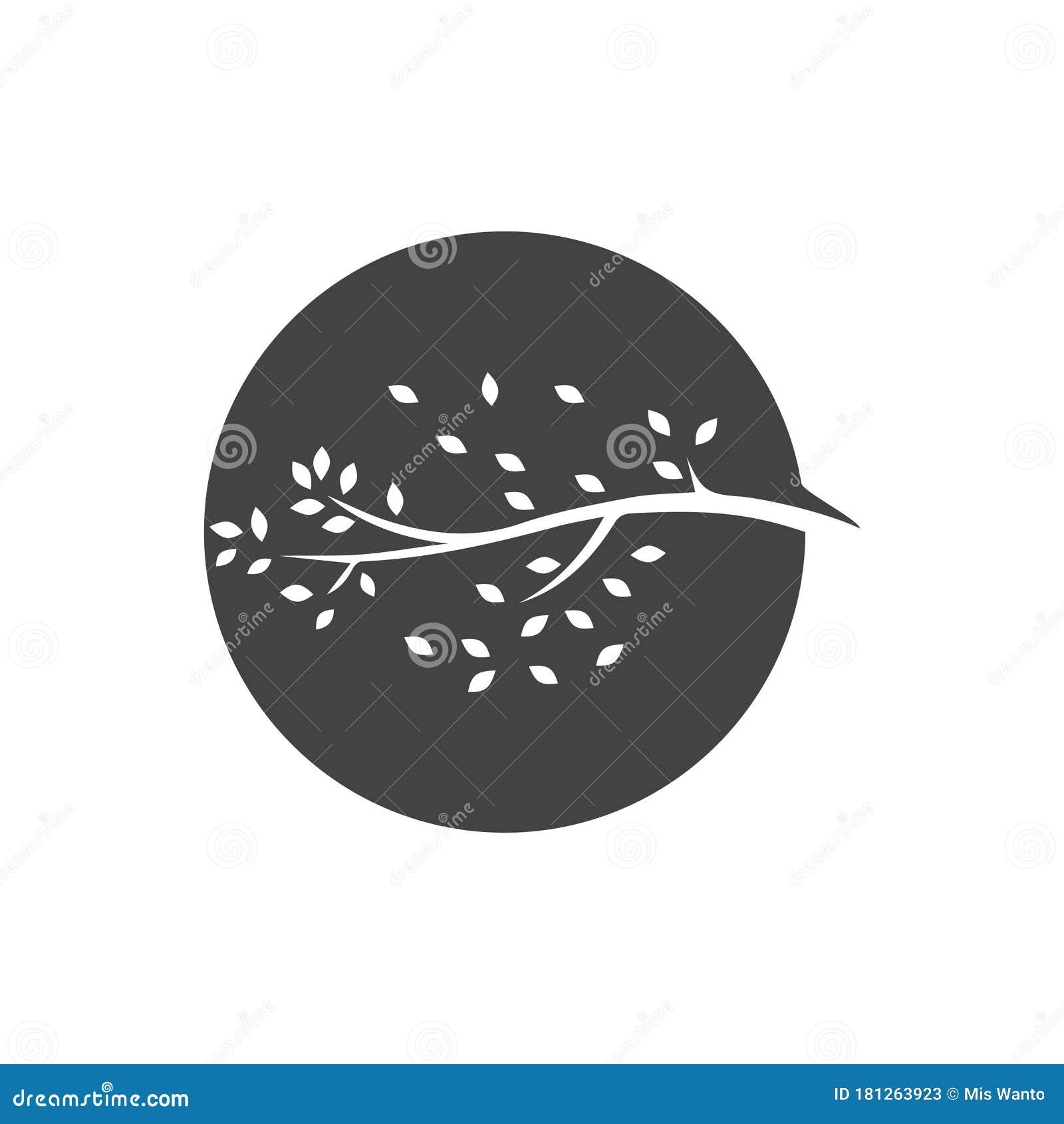 Vector Branch , Hand Drawn Illustration of Tree Branch Design Template ...