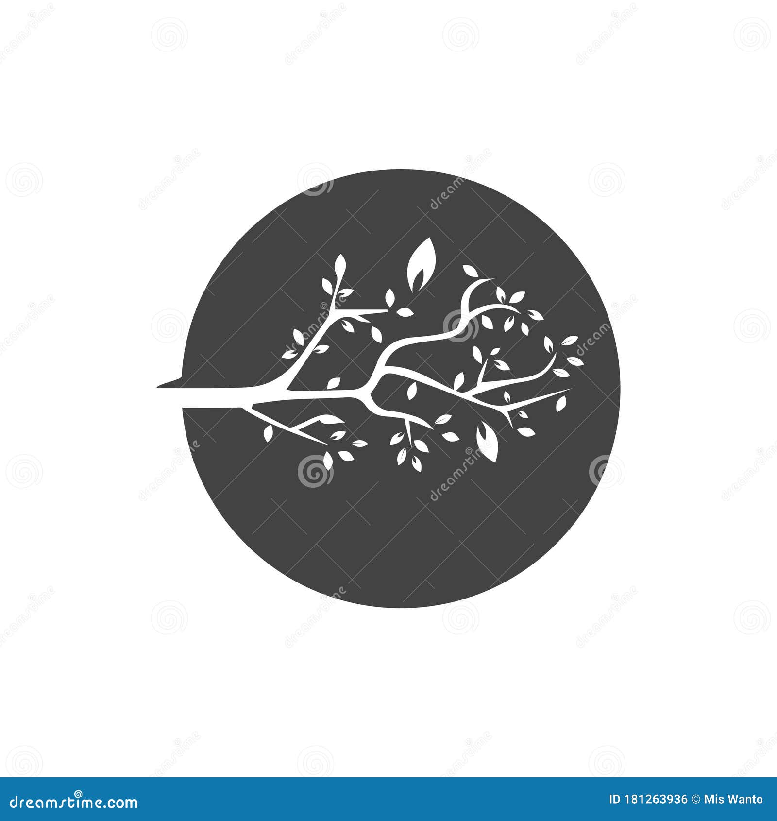 Vector Branch , Hand Drawn Illustration of Tree Branch Design Template ...