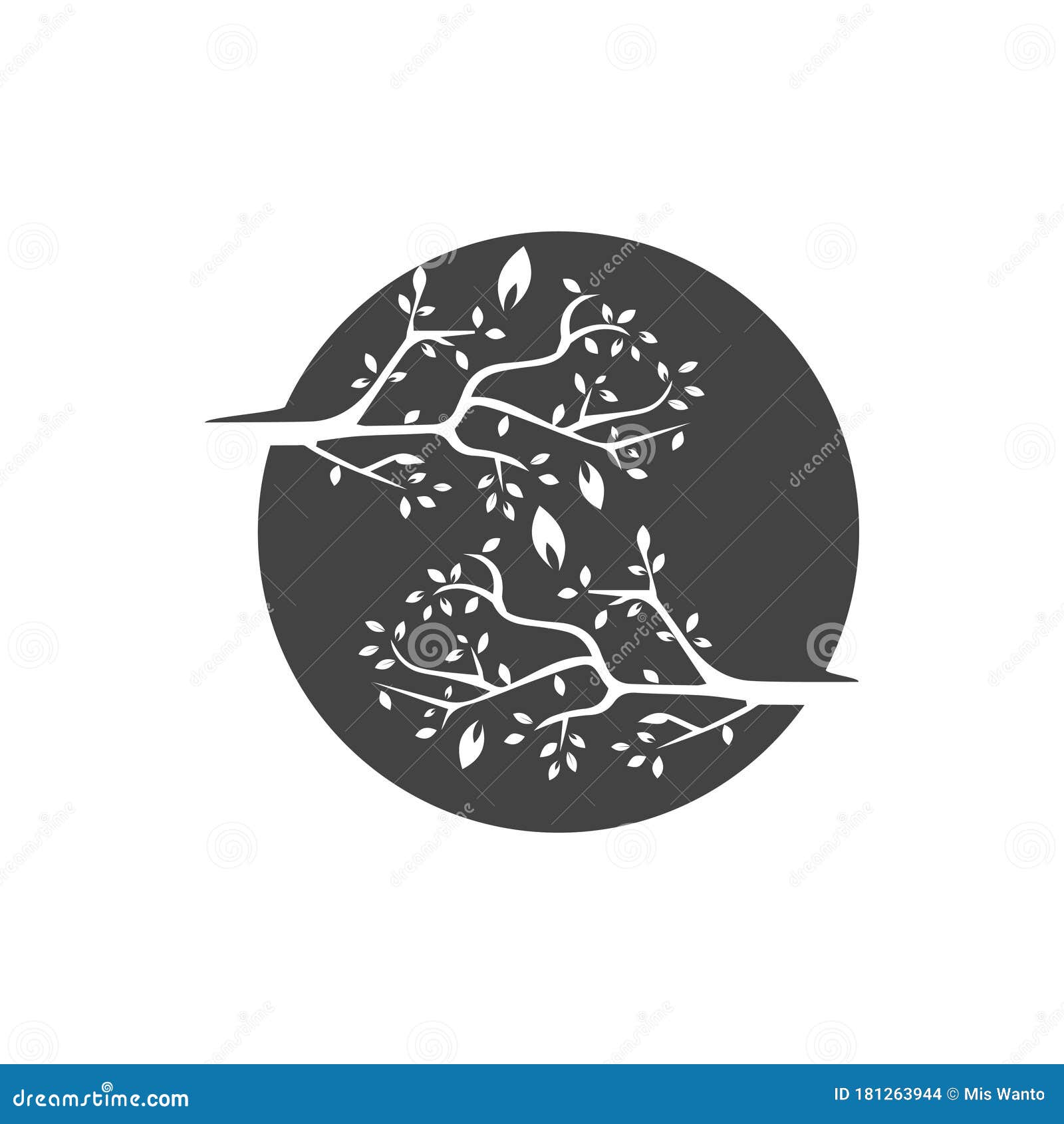 Vector Branch , Hand Drawn Illustration of Tree Branch Design Template ...