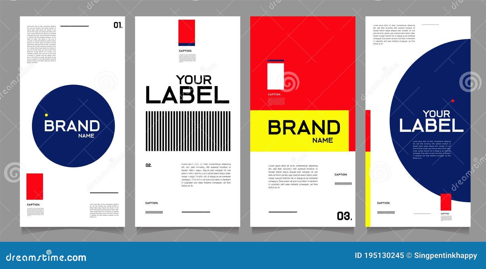 Vector Brand Label Banner and Social Media Post Layout Design Template ...