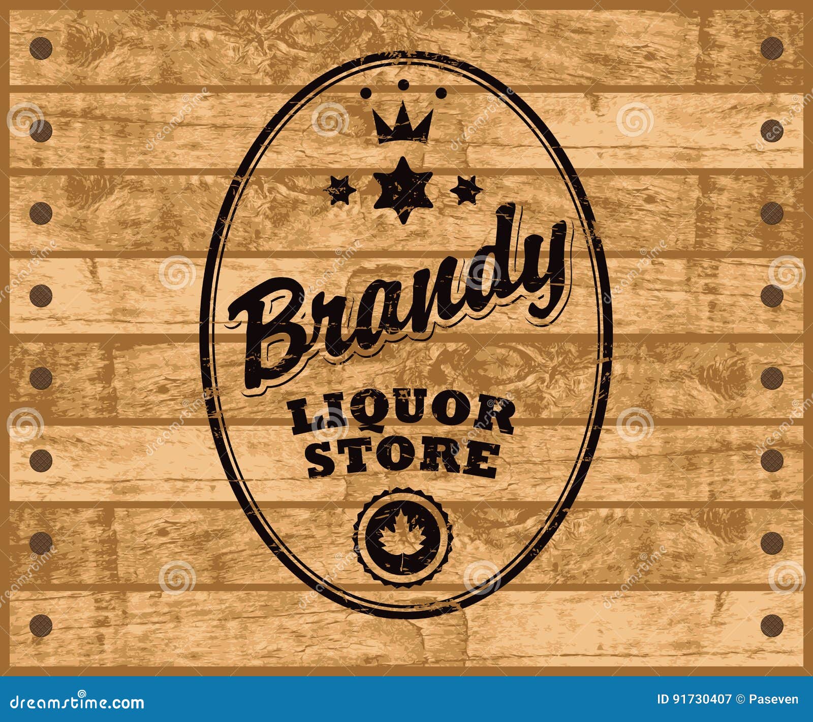 Brandy Label Template Vector Illustration | CartoonDealer.com #134531528