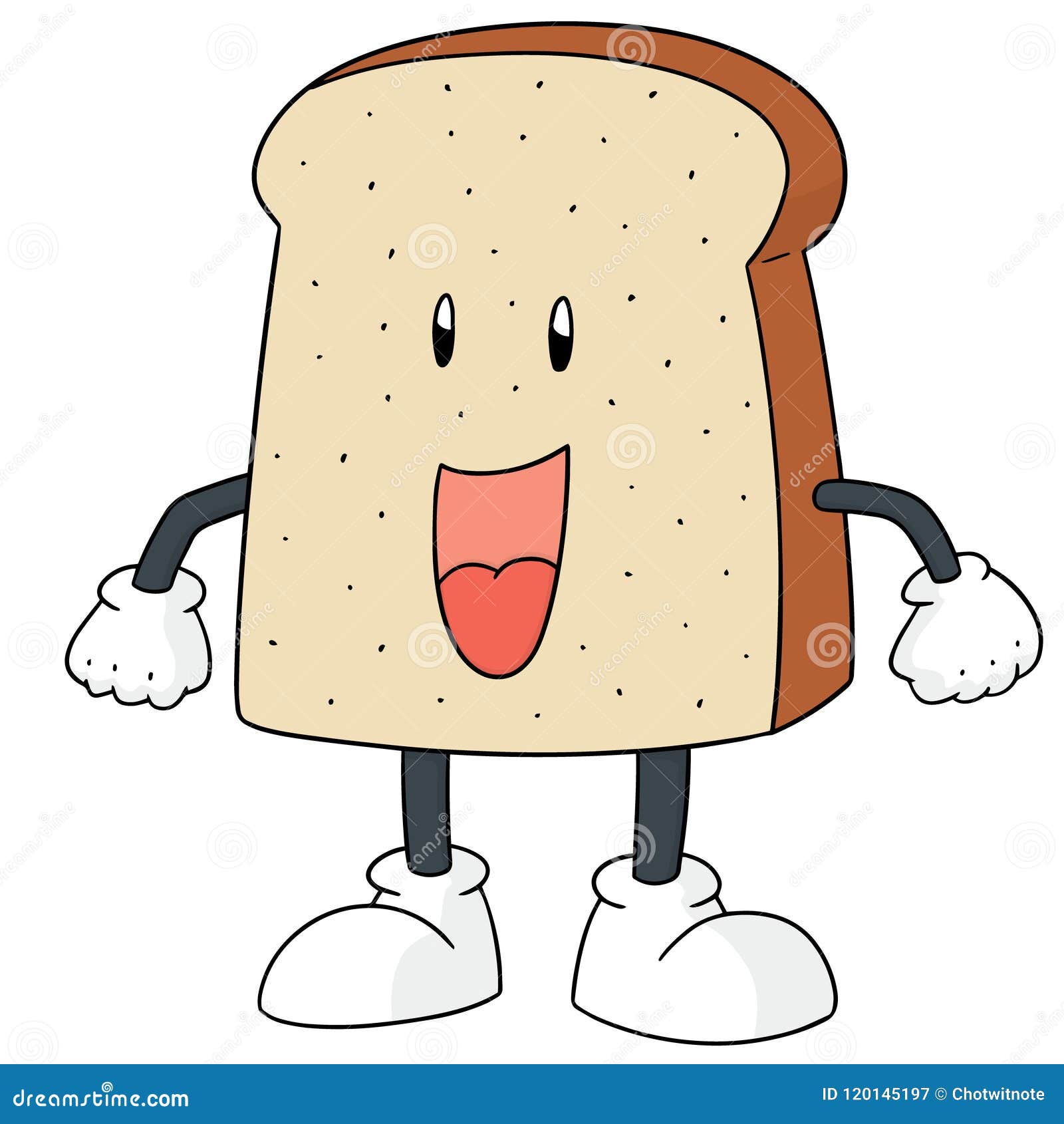Vector of bread cartoon stock vector. Illustration of decoration ...