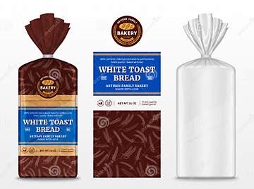 Vector Bread Packaging Design Template Stock Vector - Illustration of baked, bakery: 252878209