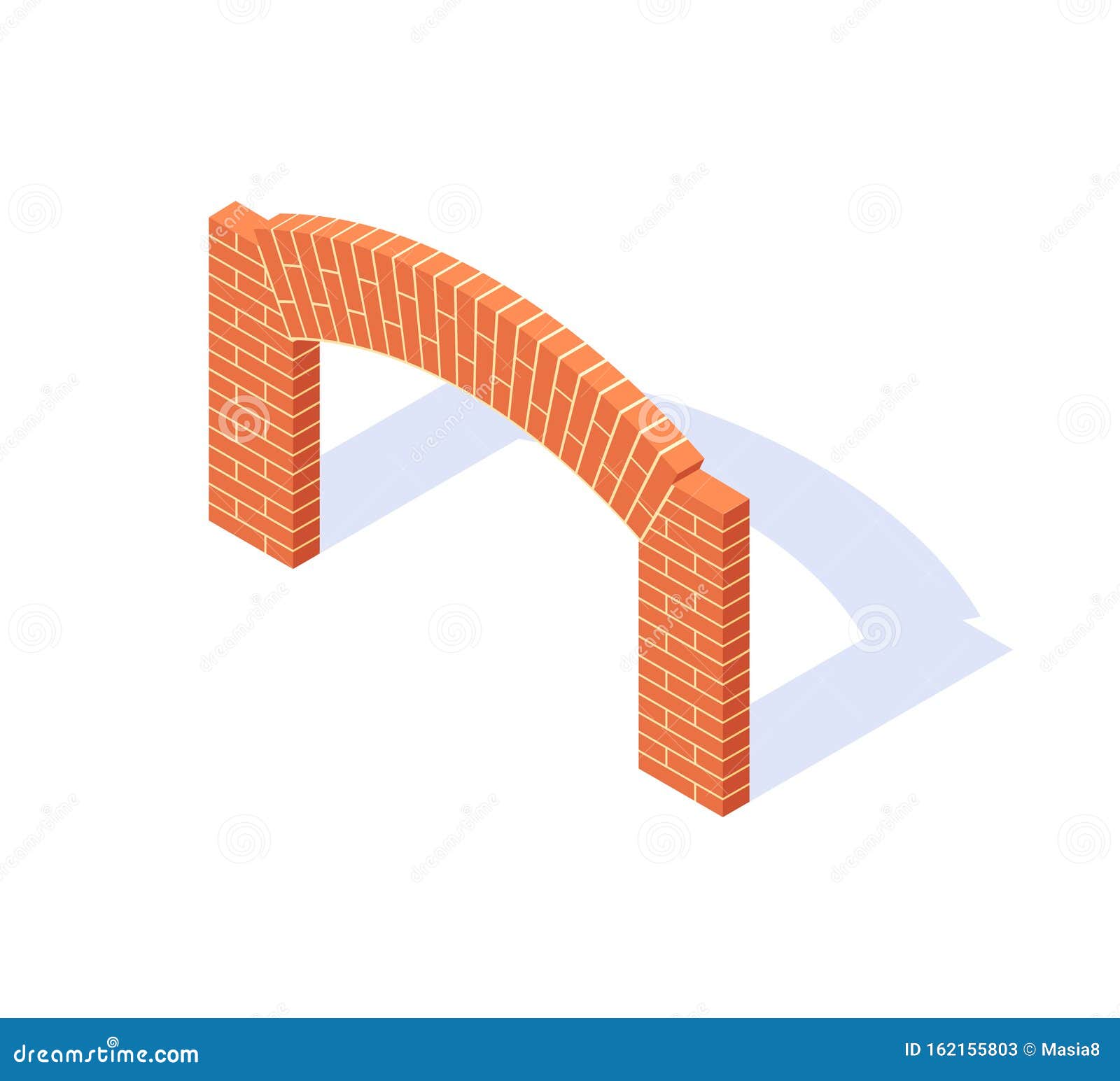 Vector Brick Icon in Simple Flat Style Stock Vector - Illustration of ...