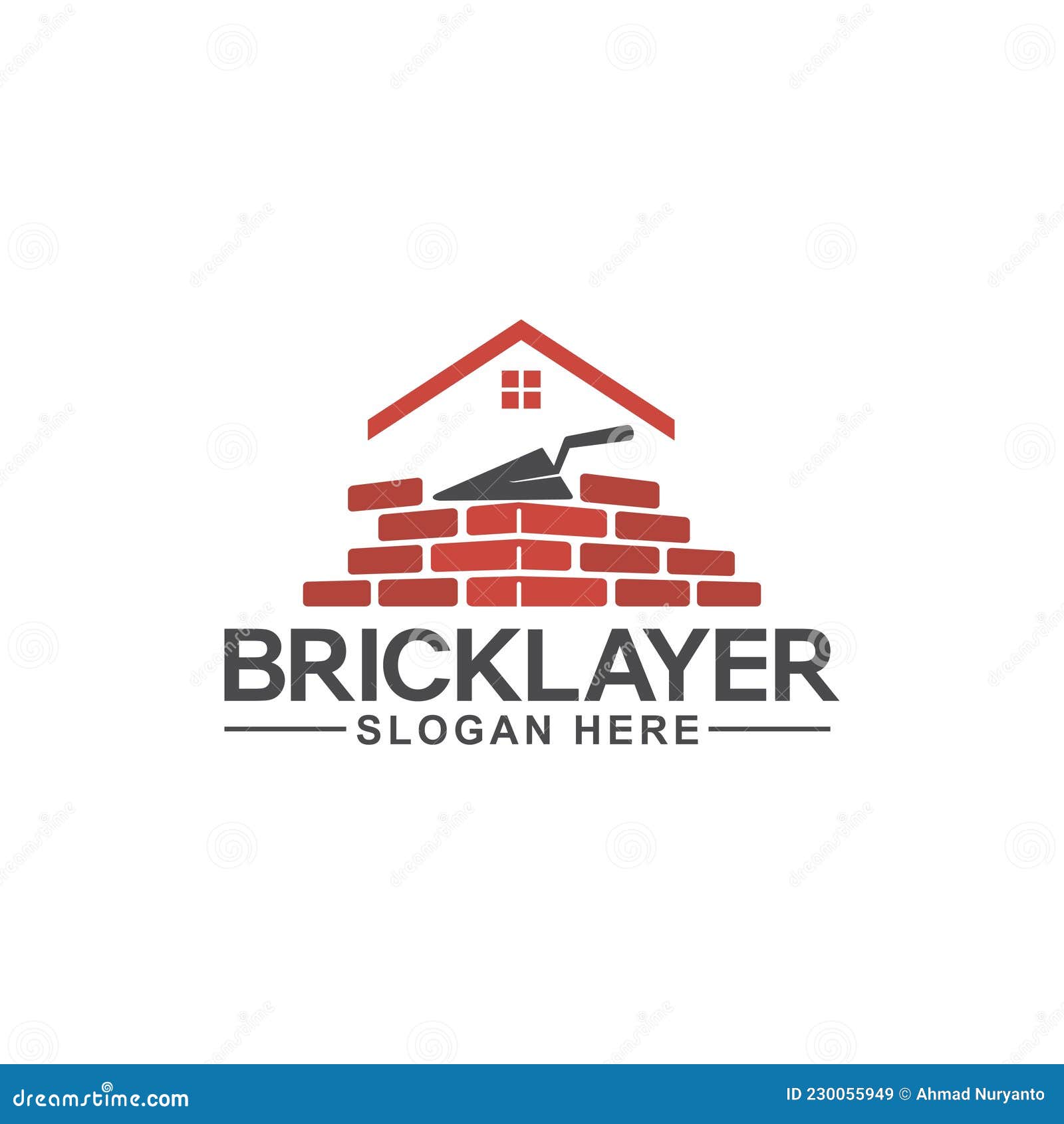 Vector of brick layer icon stock vector. Illustration of ...