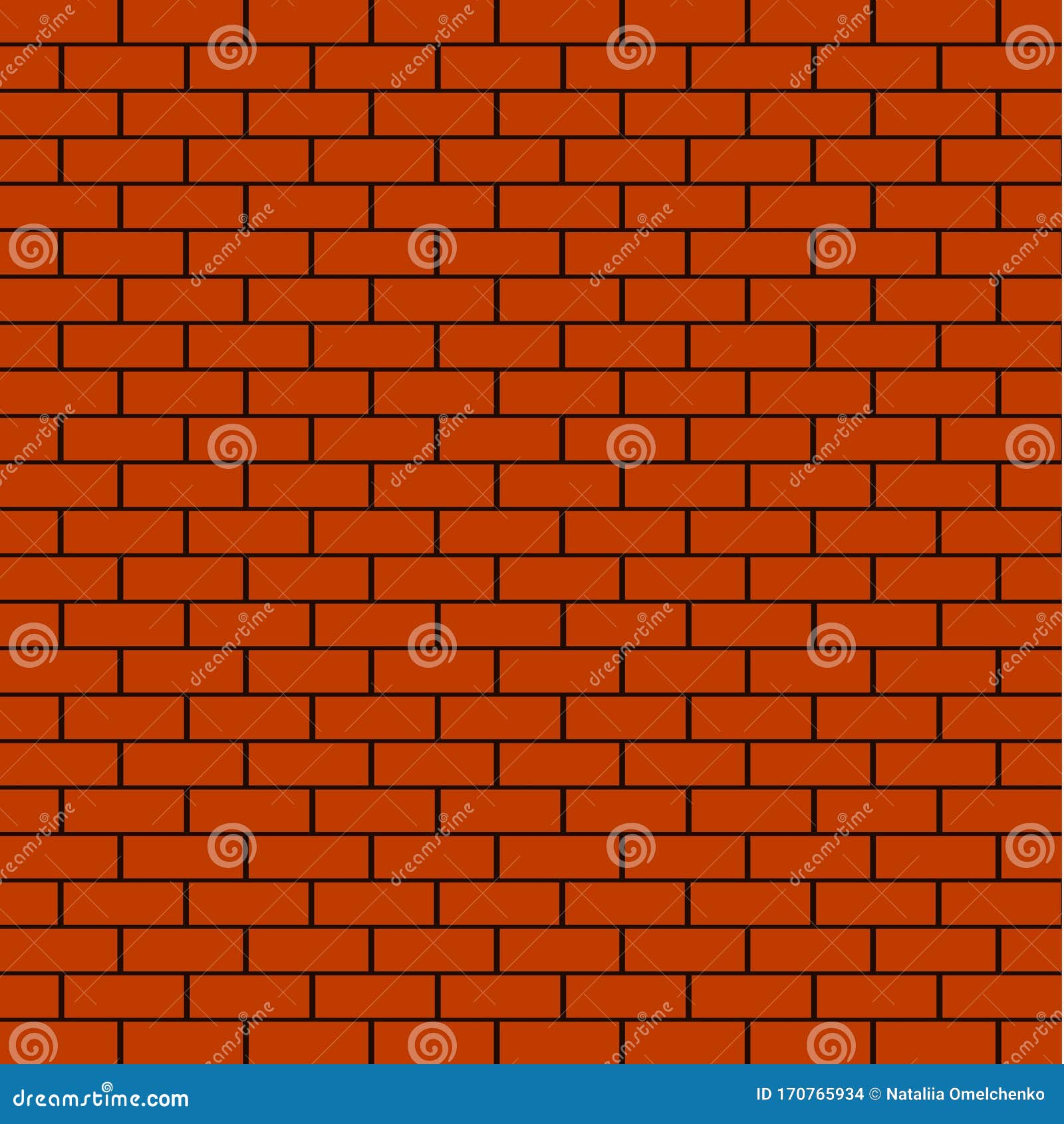 Vector Brick Wall Texture for Background Stock Illustration ...