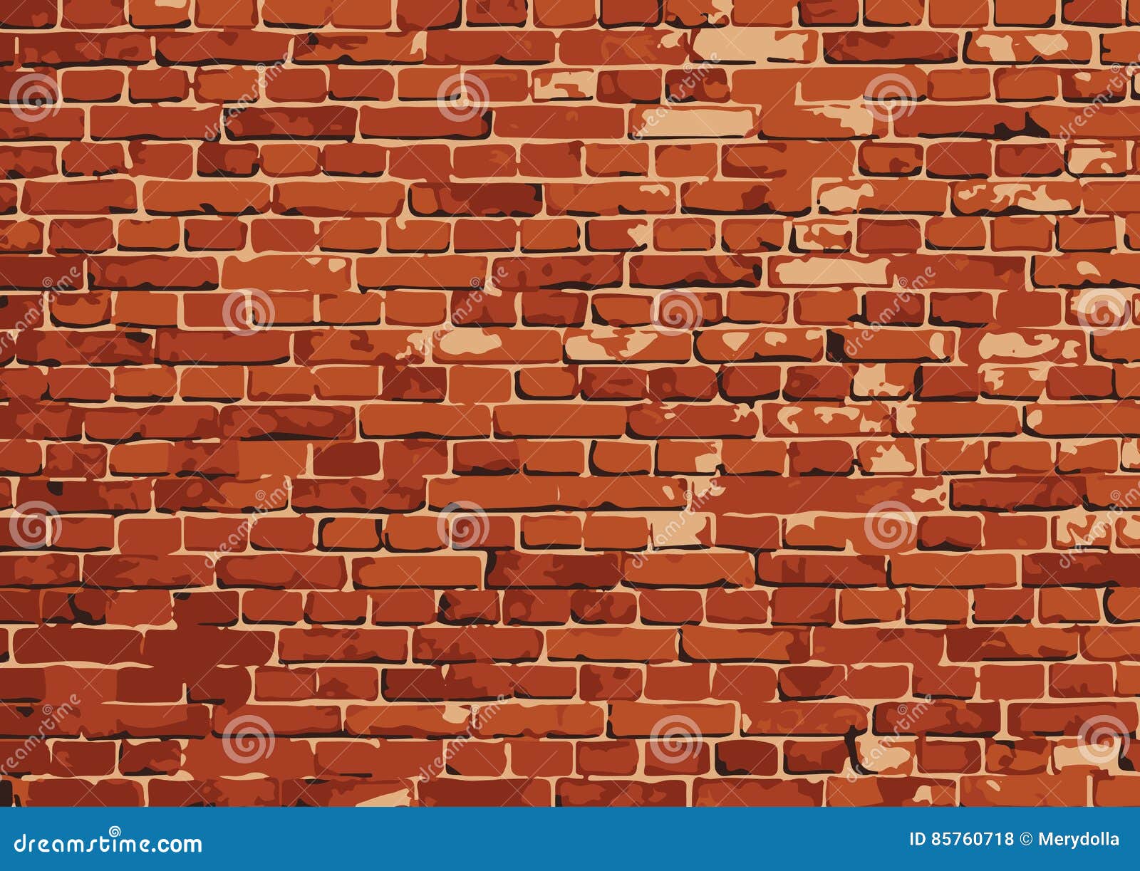 Vector Brick Wall Texture Illustration Brickwall Pattern Stock Vector Illustration Of Decor
