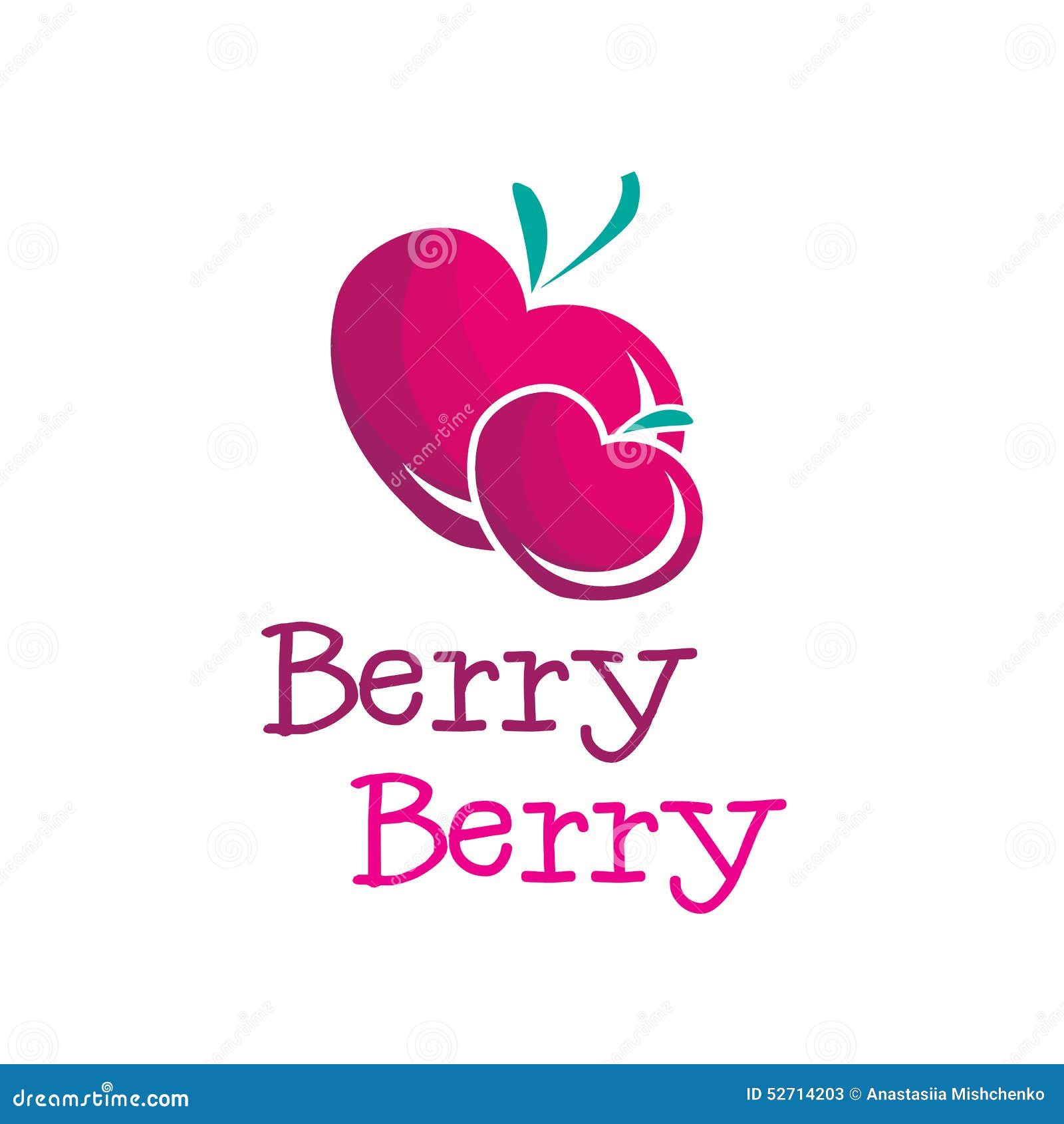 Berry Logo. Isolated Berry On White Background Vector Illustration ...