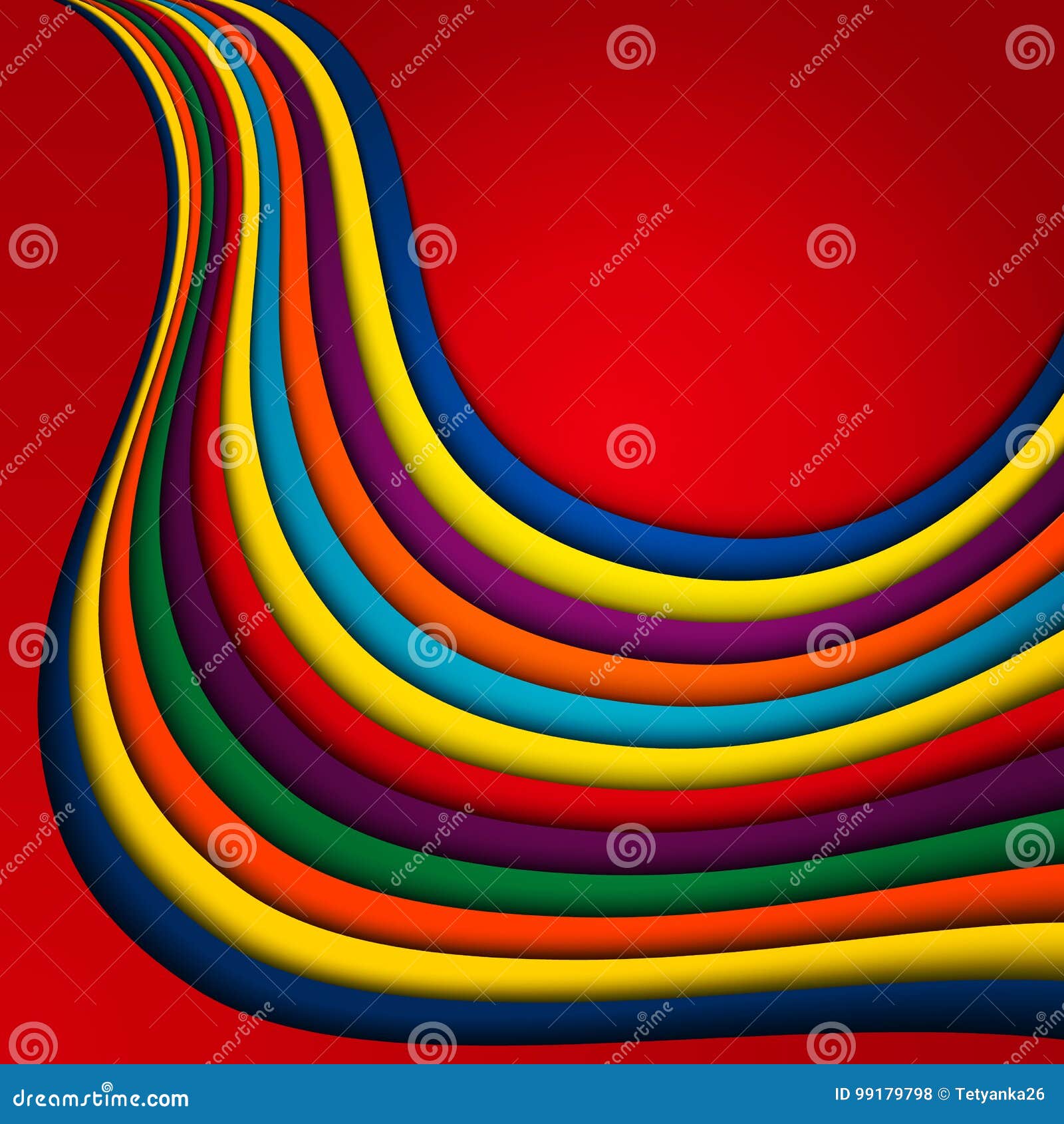 Vector Bright Colorful Wavy Background Stock Vector - Illustration of ... Vector Bright Colorful Wavy Background Stock Vector - Illustration of ...