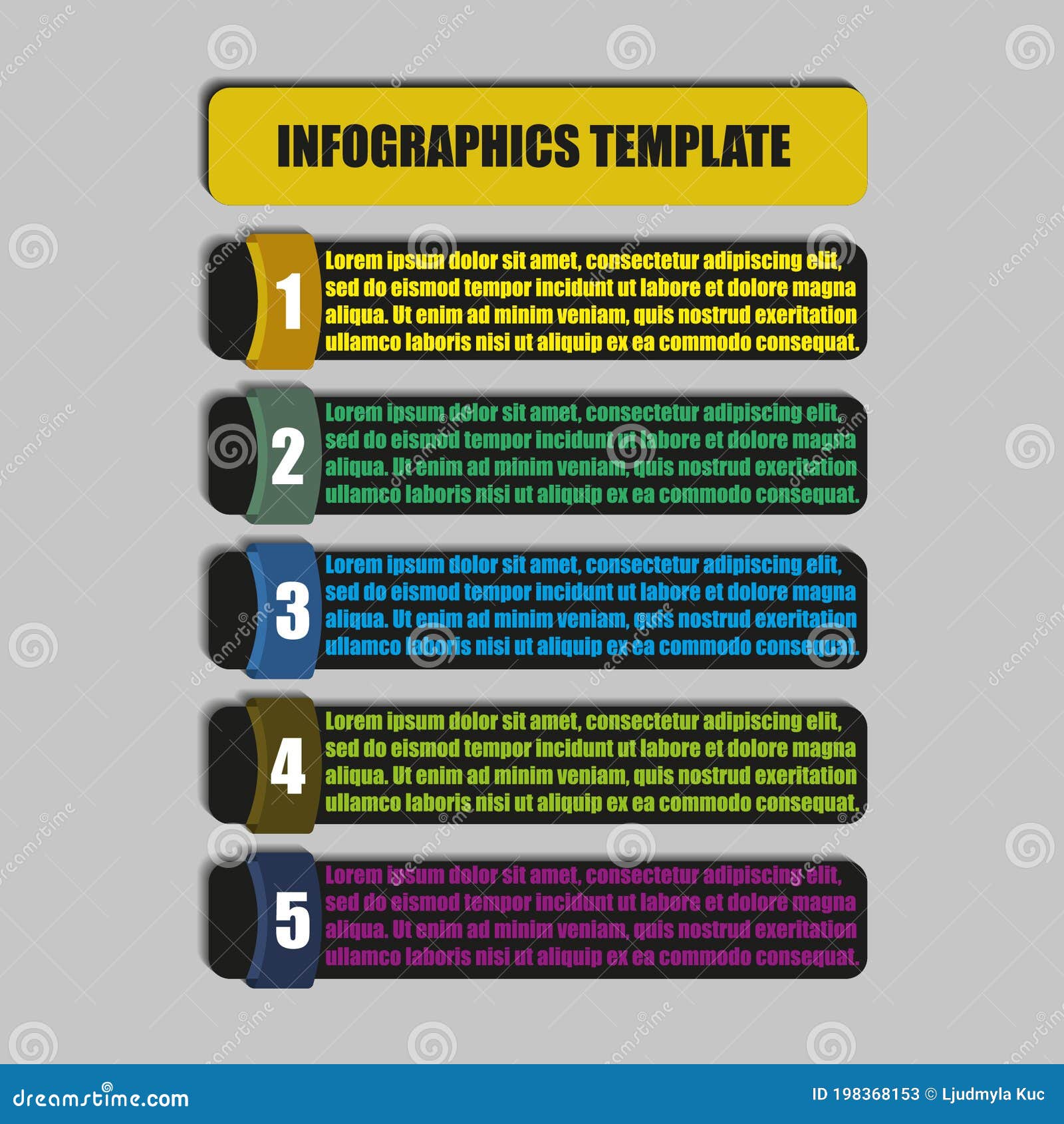 Vector Bright Infographic Template Stock Vector - Illustration of ...