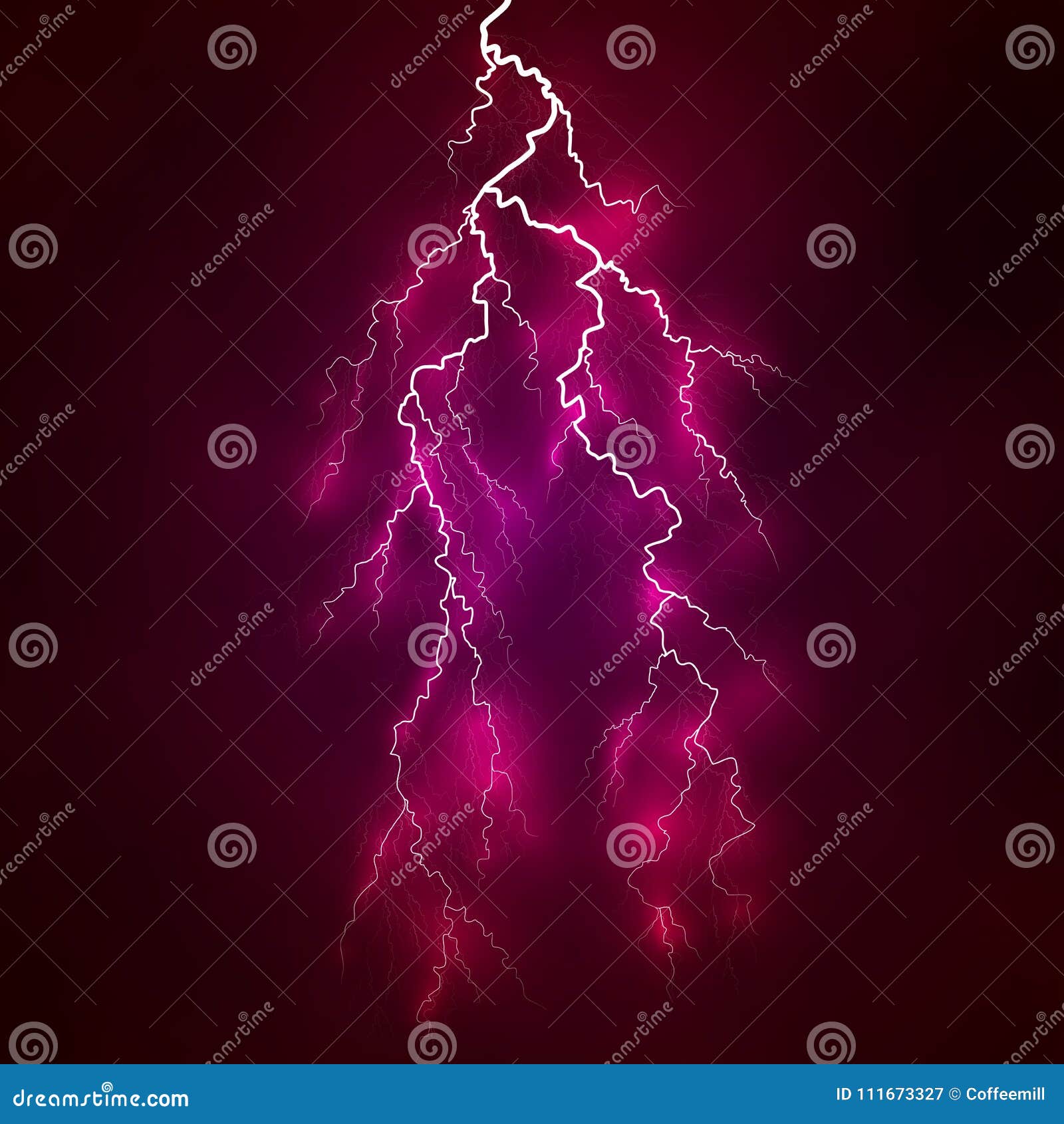 A Bright Red Lightning Bolt Symbol Growing Out Of A Dark Grey Cloud ...