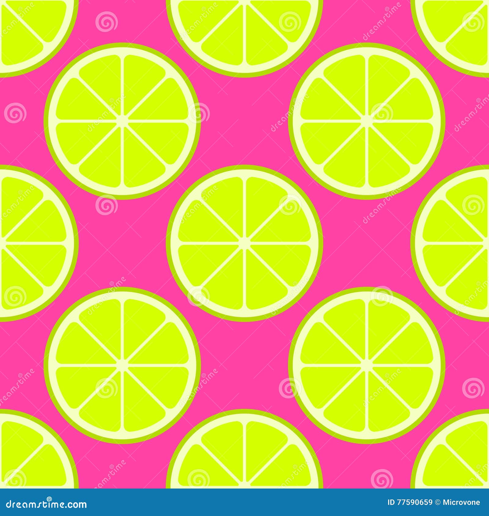 Vector Bright Lime Slices Seamless Background Stock Vector ...