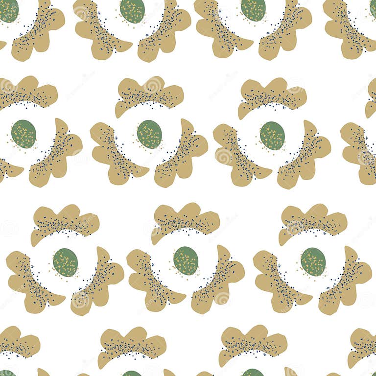 Vector Bright Textural Abstract Seamless Pattern on White Isolated ...