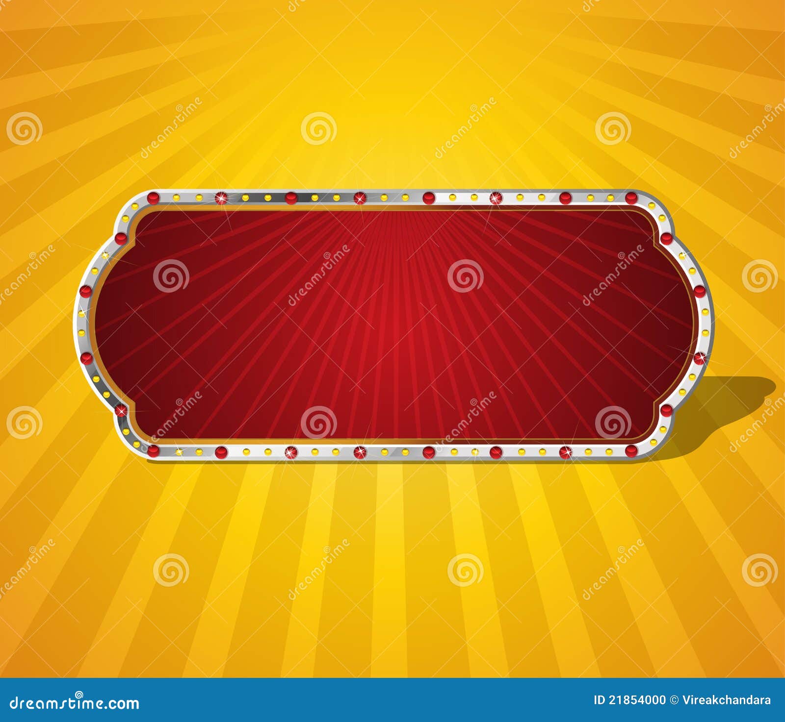 Vector Brightly LED Lamps Board Stock Vector - Illustration of carnival ...