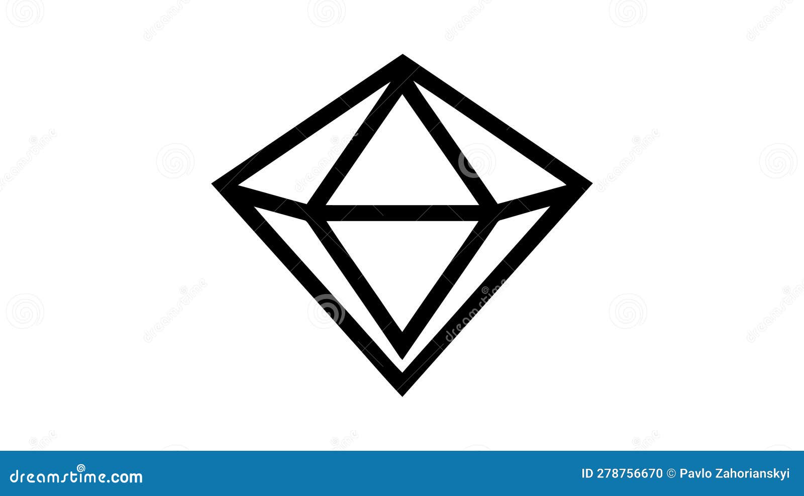 Vector Brilliant, Diamond Line Icon. Linear Style Sign for Mobile ...