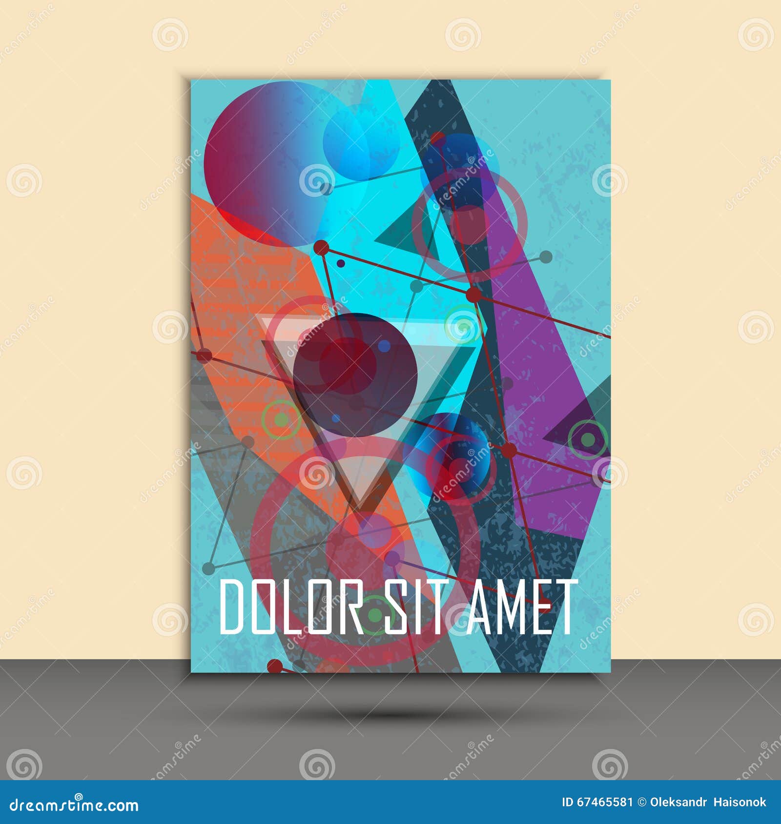 Vector Brochure Abstract Design Template Stock Vector - Illustration of ...