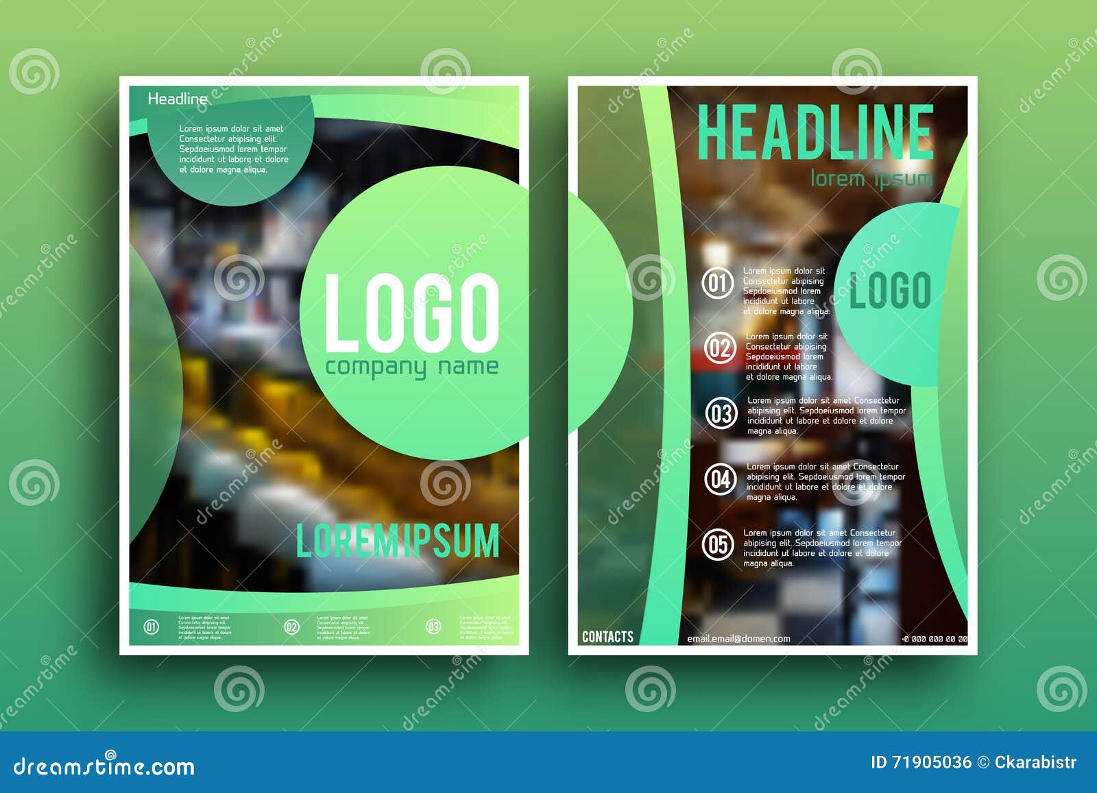 Vector Brochure Design Layout Template Stock Vector - Illustration of ...