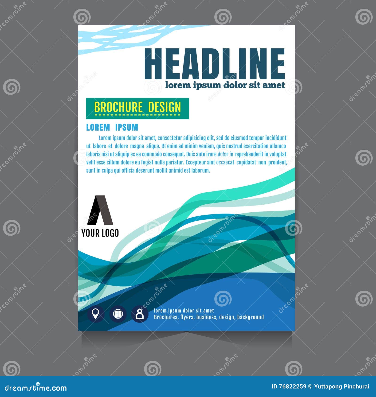 Vector Brochure Design Poster Creative Flyer Abstract Template Stock ...