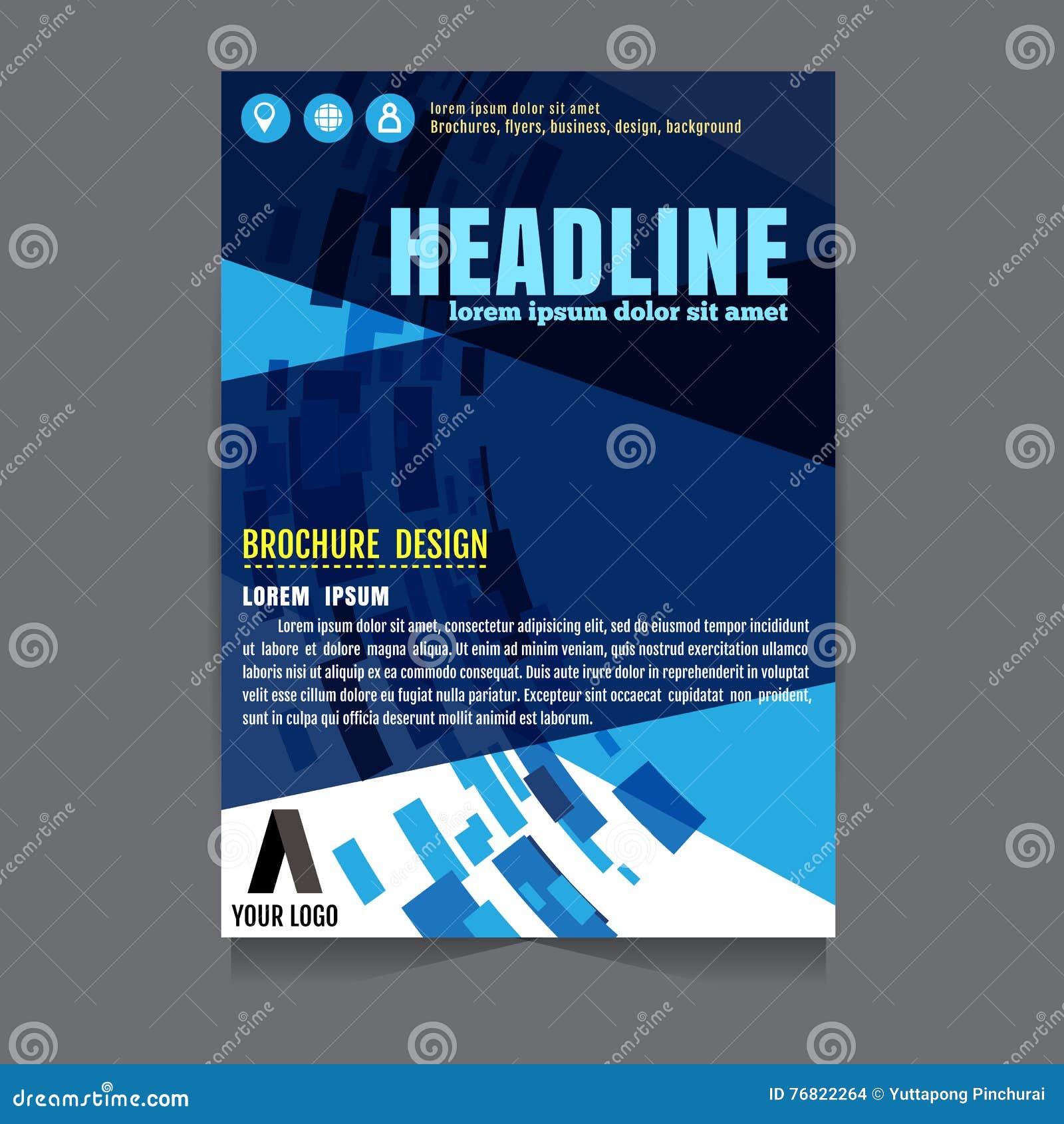 Vector Brochure Design Poster Creative Flyer Abstract Template Stock ...