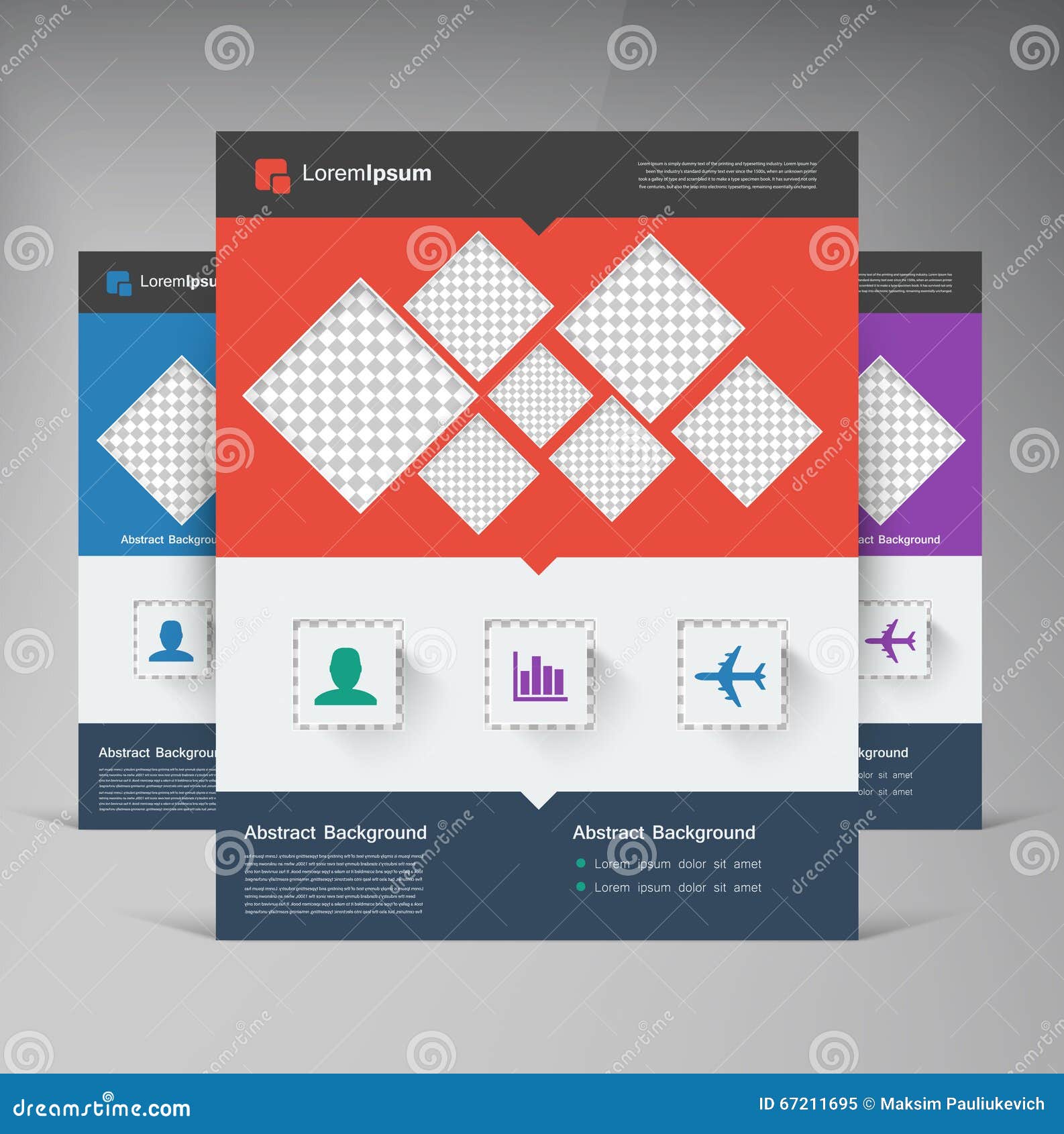 Vector brochure flyer stock vector. Illustration of modern - 67211695