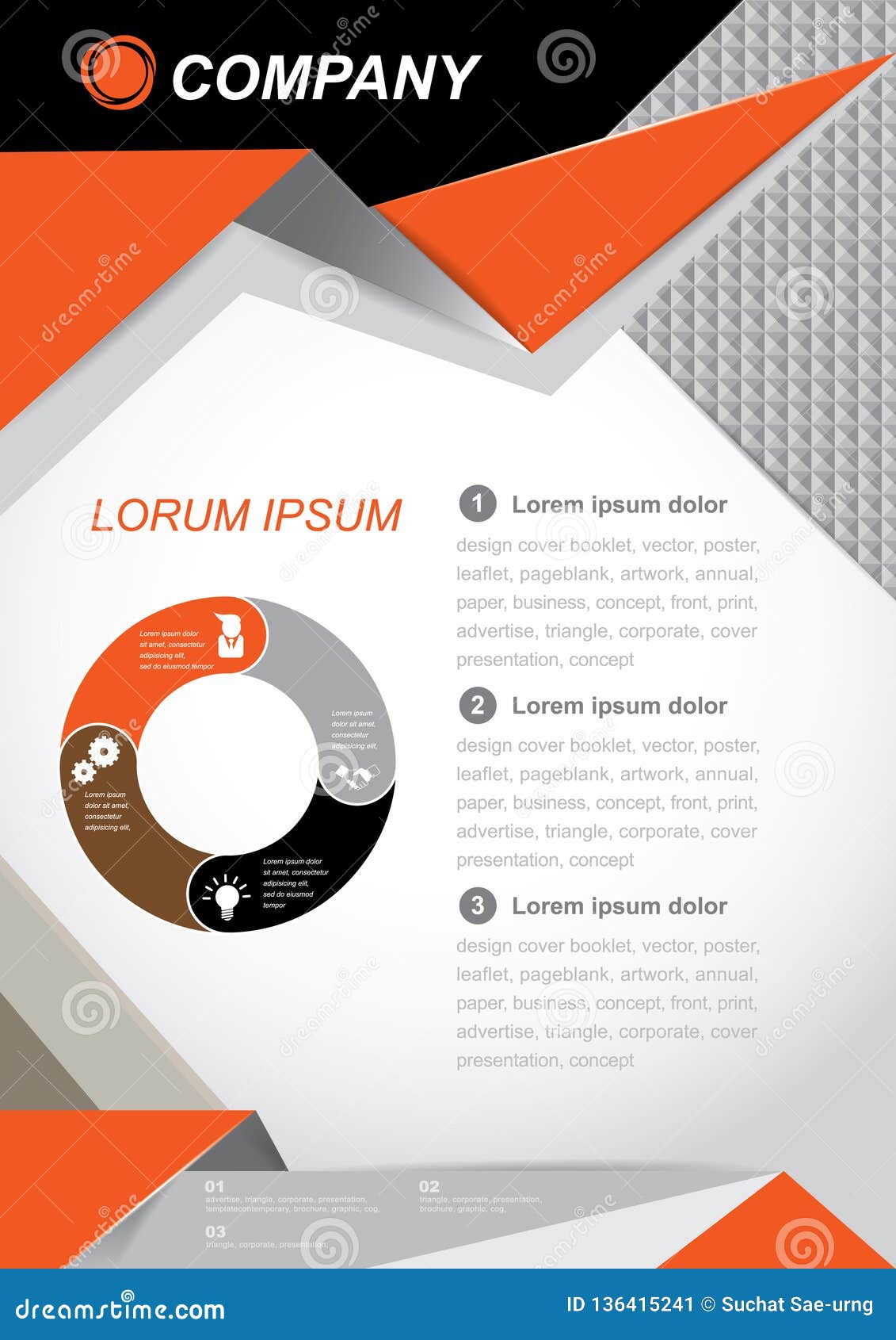 Vector Brochure Flyer Design Layout Template, Size A4, Front Page and ...