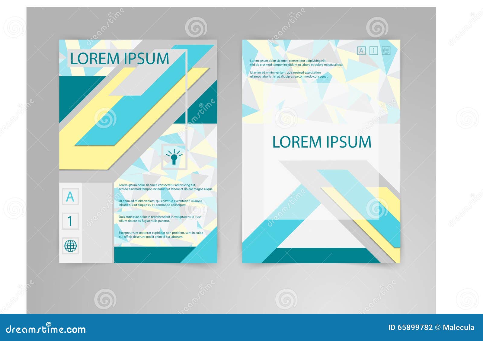 Vector Brochure Flyer Design Layout Template, Size A4, Front Page and ...