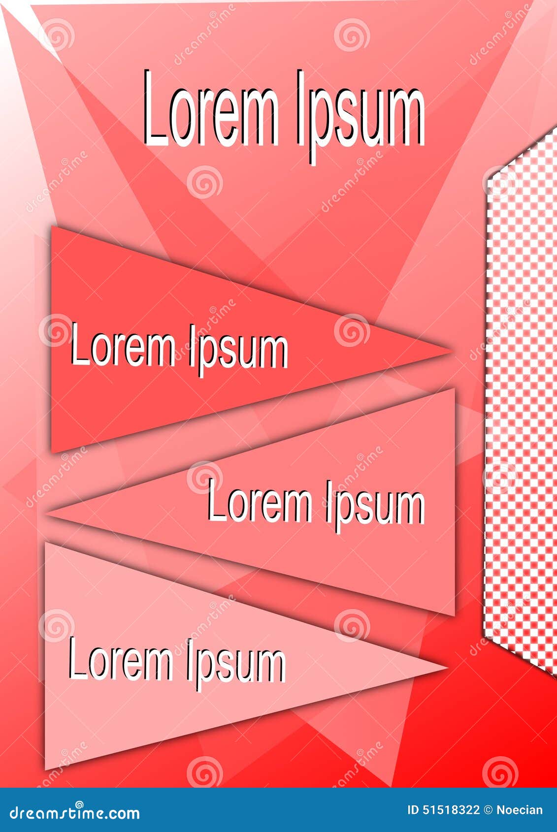 Vector Brochure, flyer red stock illustration. Illustration of texture ...