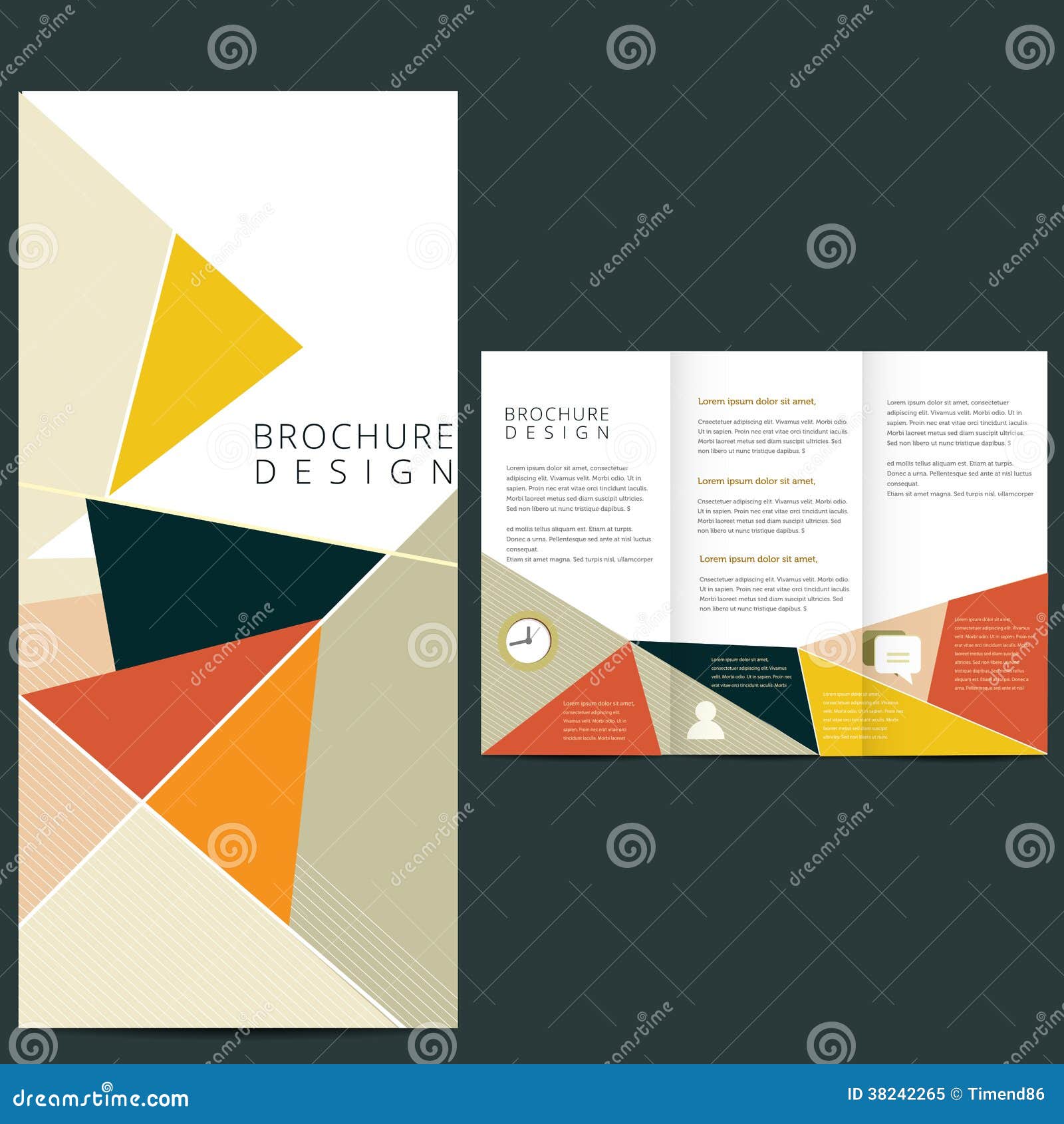 Vector Brochure Layout stock vector. Illustration of design - 38242265