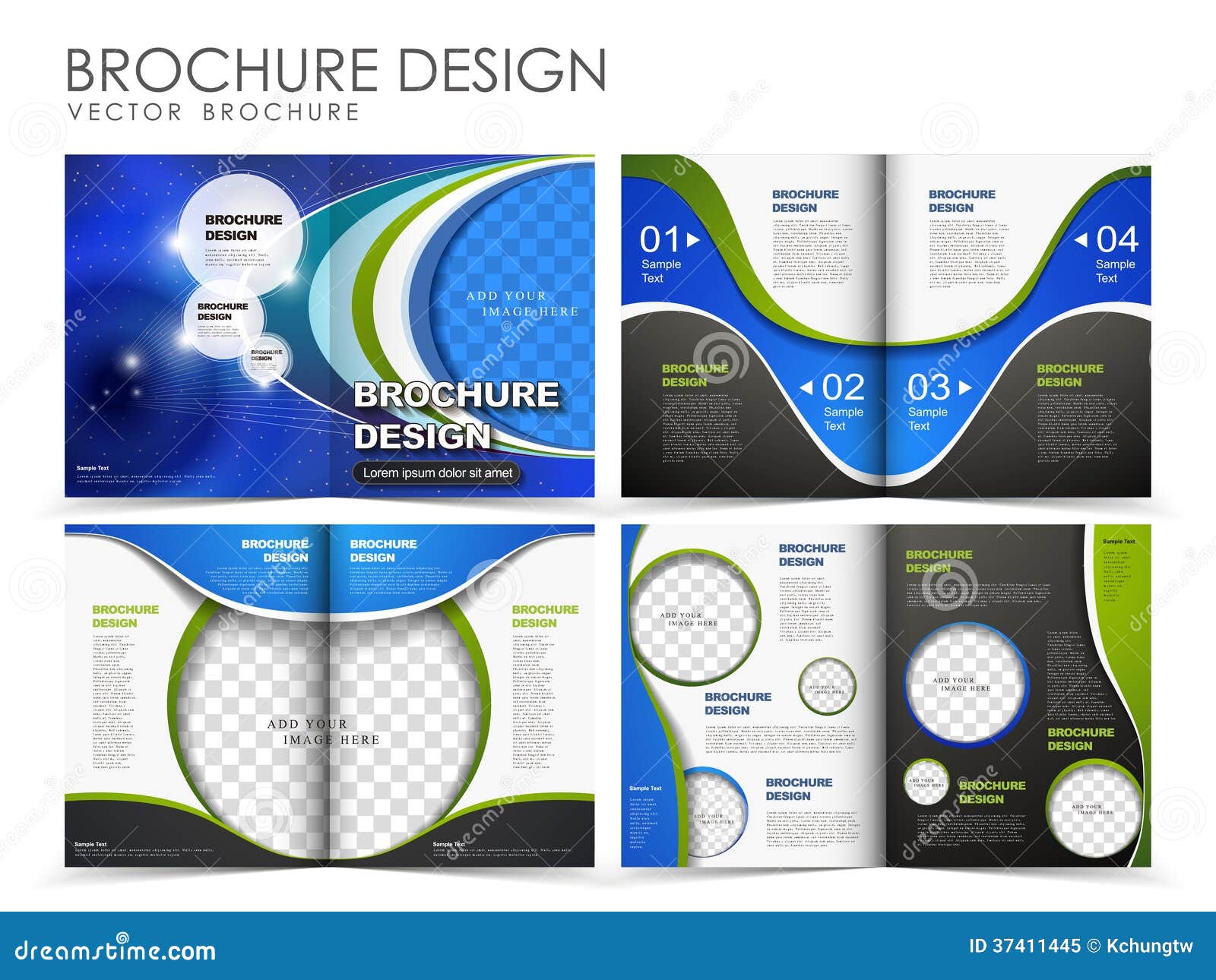 Vector Brochure Layout Design Template Stock Vector - Illustration of ...