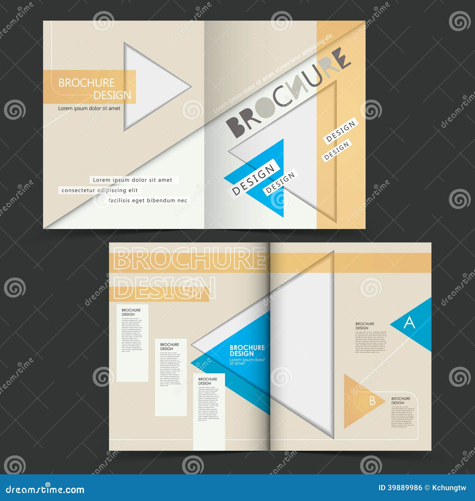 Vector Brochure Layout Design Template Stock Vector - Illustration of ...