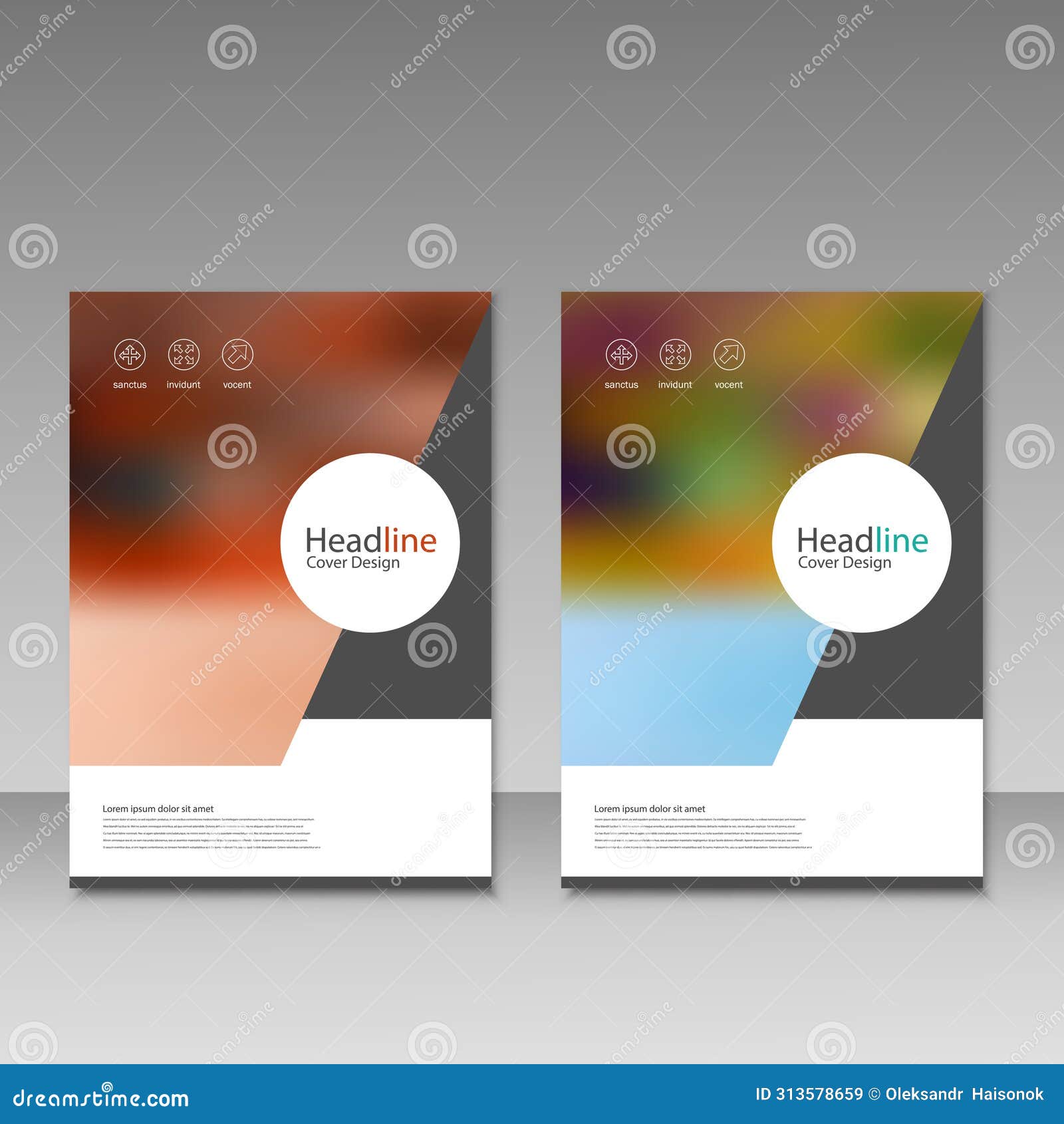 Vector Brochure Magazine. Cover Design and Poster Template Stock Vector ...