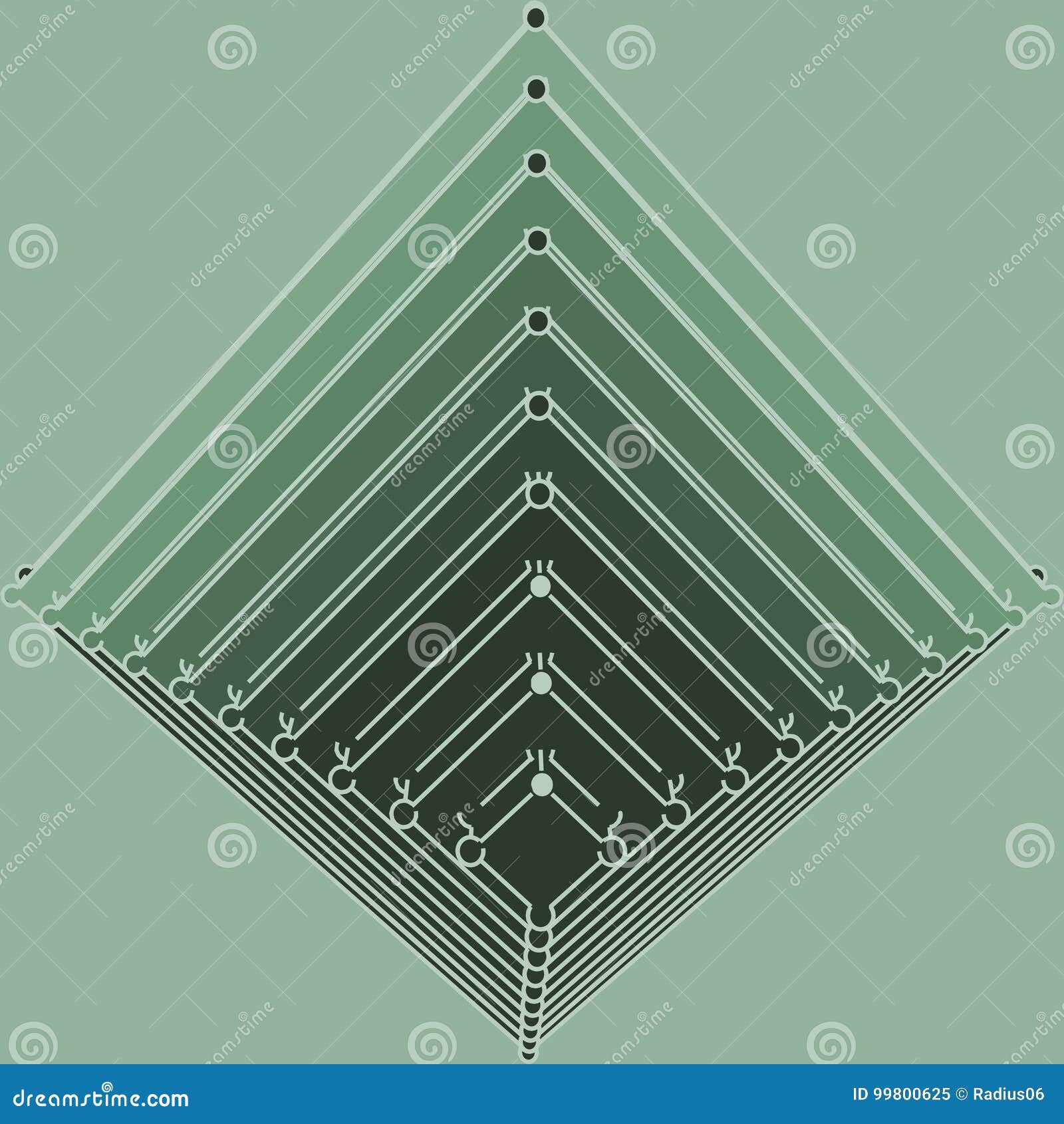 Isometry Volumetric Pyramid Cartoon Vector | CartoonDealer.com #99800625