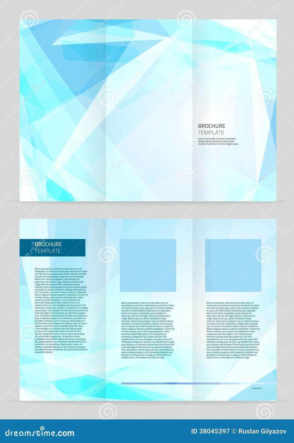 Vector Brochure Template stock vector. Illustration of book - 38045397